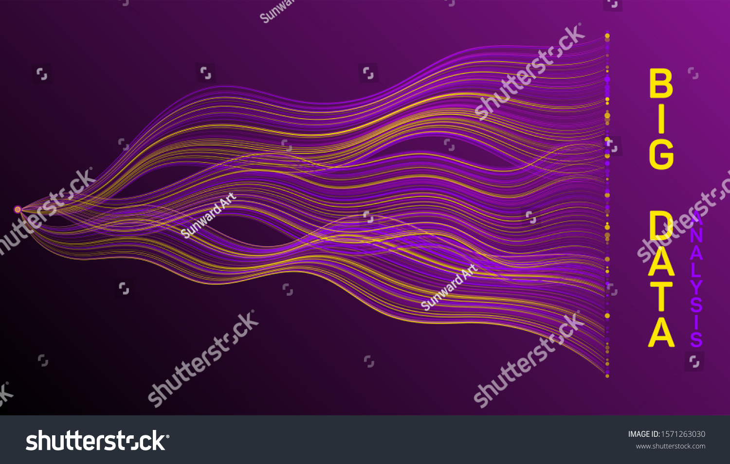 Big Data Statistical Methods Visualization Concept Stock Vector Royalty Free 1571263030