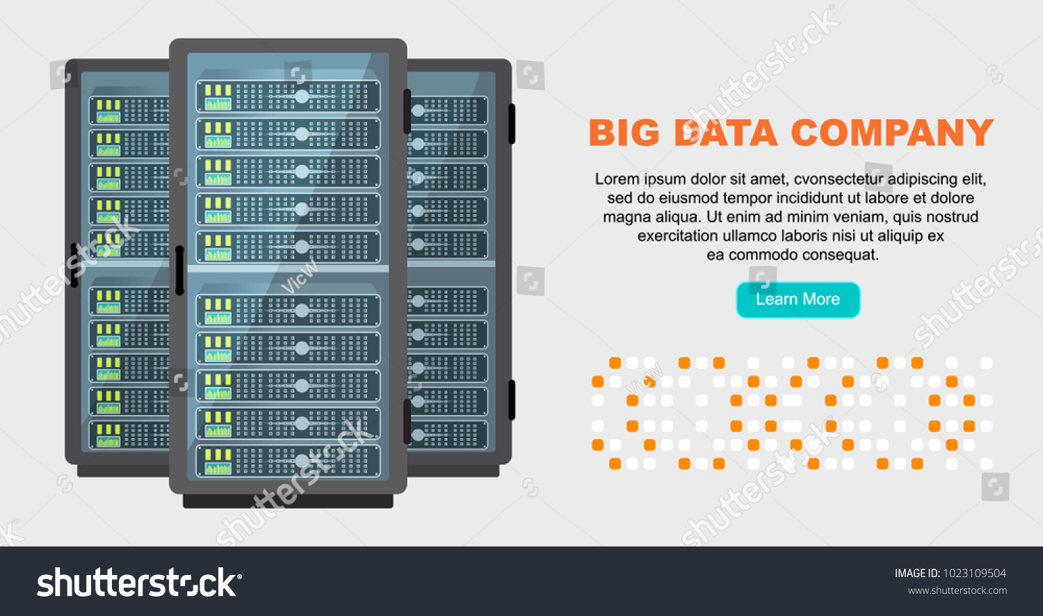 Big Data Store Conceptual Vector Illustration Stock Vector (Royalty ...