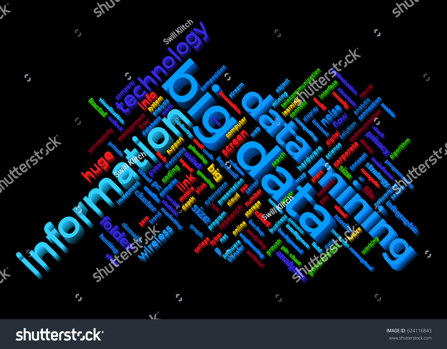 Big Data Themed Word Cloud Information Stock Vector (Royalty Free ...
