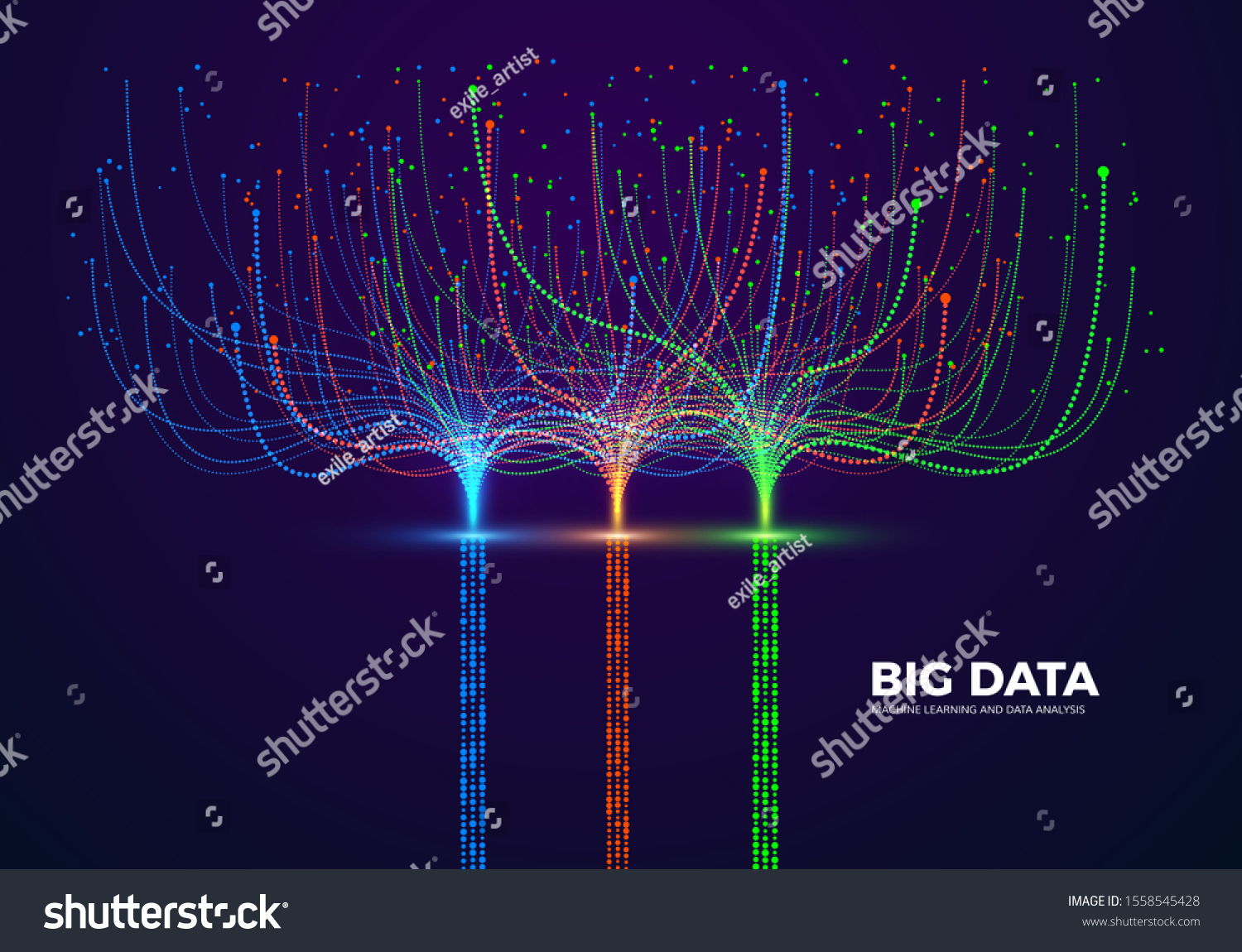 Big Data Visual Concept Machine Learning Stock Vector (Royalty Free ... Big Data Visual Concept Machine Learning Stock Vector (Royalty Free ...