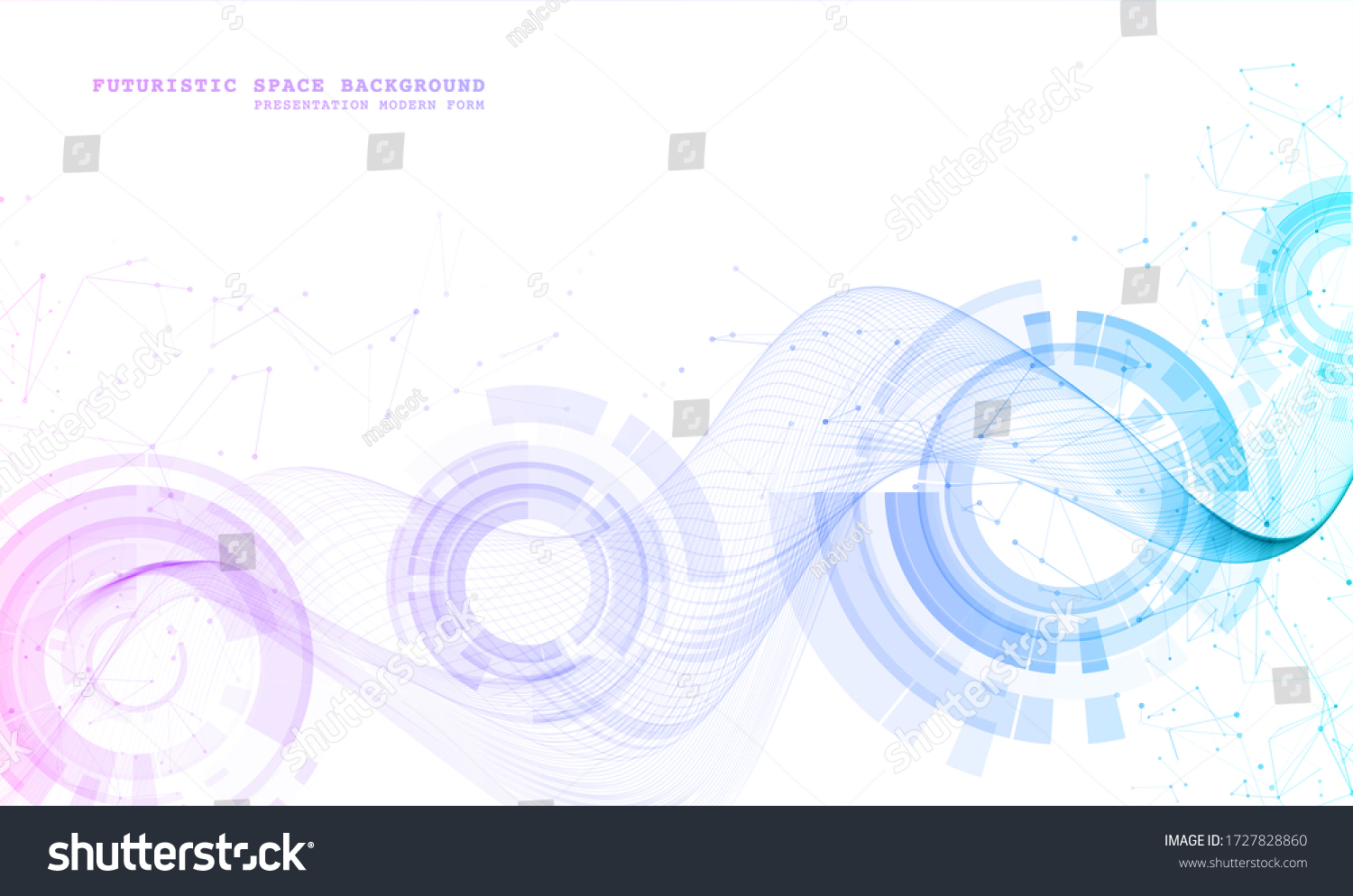 Big Data Visualization Abstract Polygonal Space Stock Vector (Royalty ...