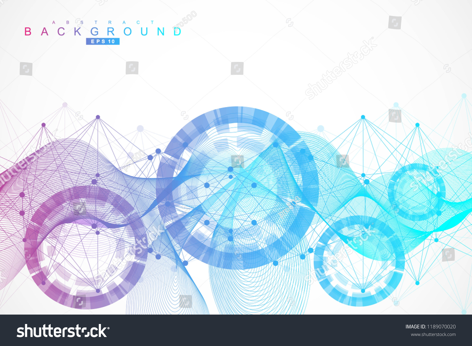 빅 데이터 시각화 배경현대적인 가상 추상 스톡 벡터로열티 프리 1189070020 Shutterstock