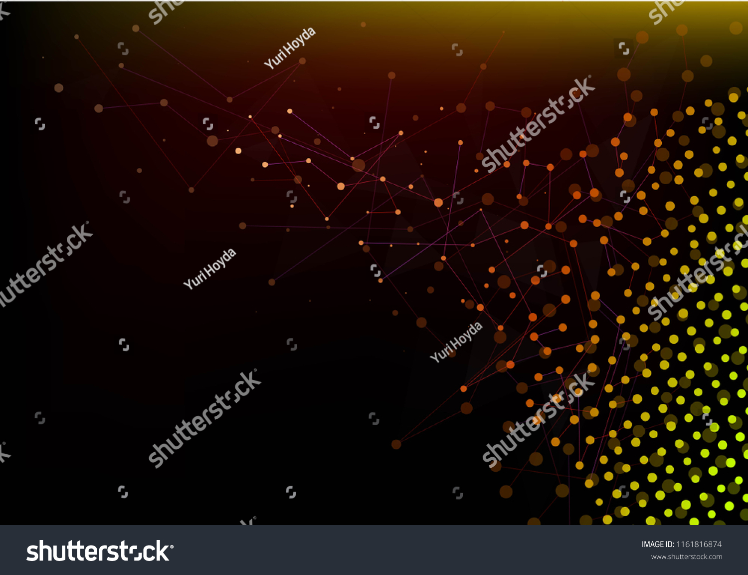 Big Data Visualization Chaos Order Data Stock Vector (Royalty Free ...