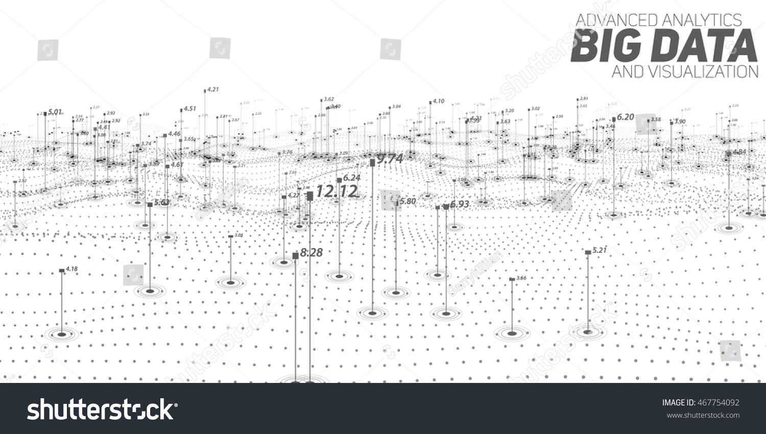 Big Data Visualization Futuristic Infographic Information Stock Vector ...