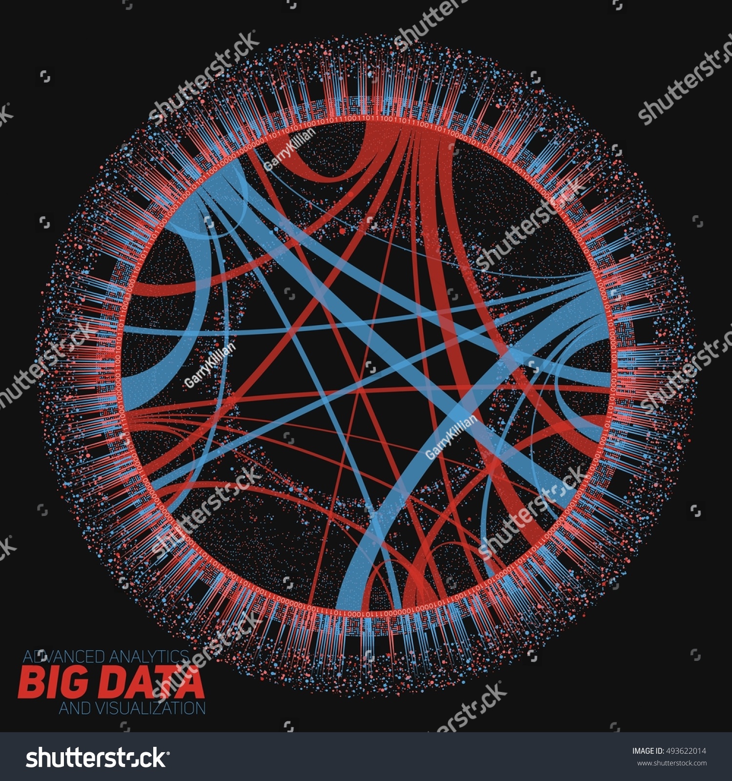 Big Data Visualization Futuristic Infographic Information Stock Vector ...