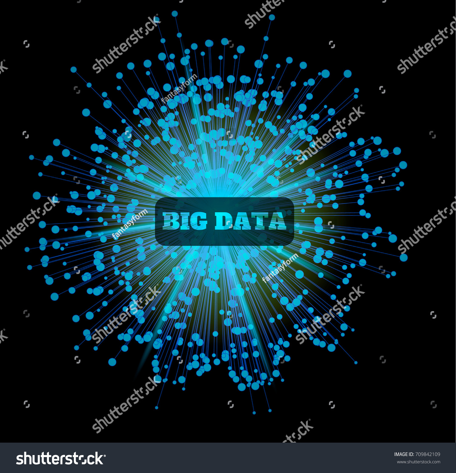 Big Data Visualizationfuturistic Infographic Visual Data: เวกเตอร์สต็อก ...