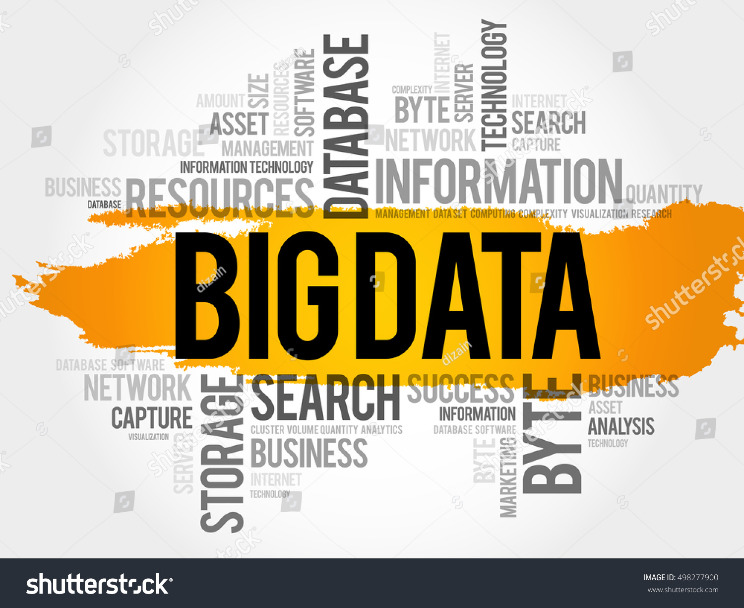 Big Data Word Cloud Collage Business Stock Vector (Royalty Free ...