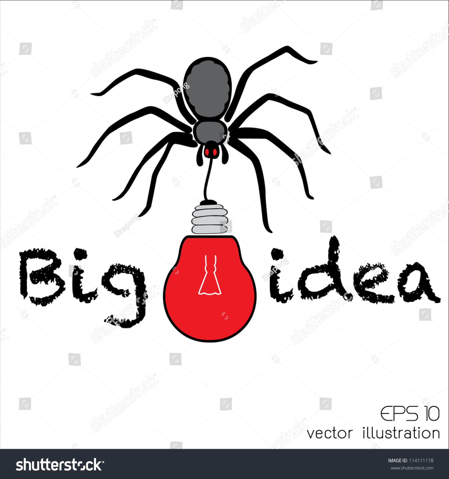 Big Idea Vector Illustration Stock Vector (Royalty Free) 114111178 ...