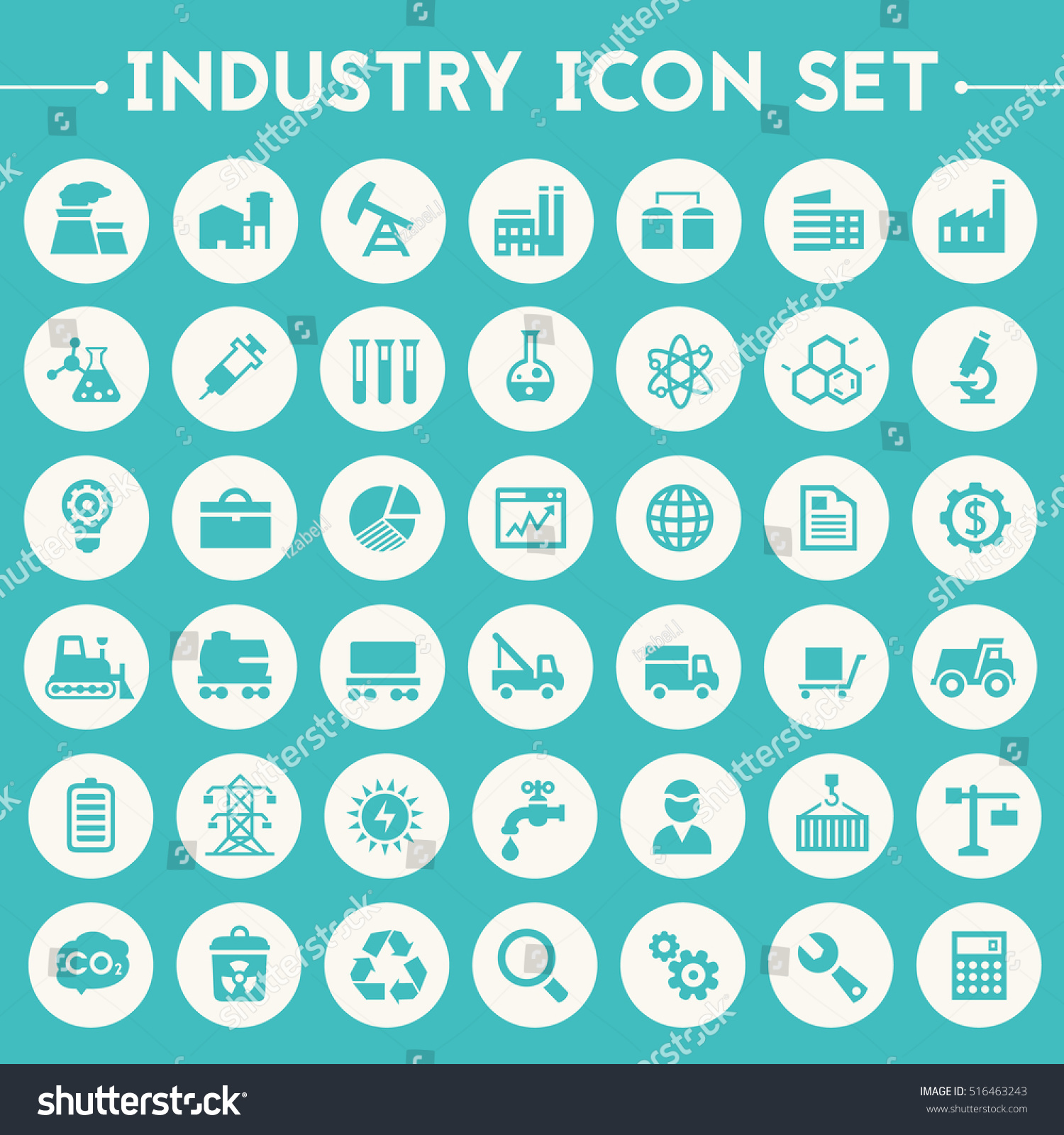 Big Industry Icon Set: เวกเตอร์สต็อก (ปลอดค่าลิขสิทธิ์) 516463243 ...