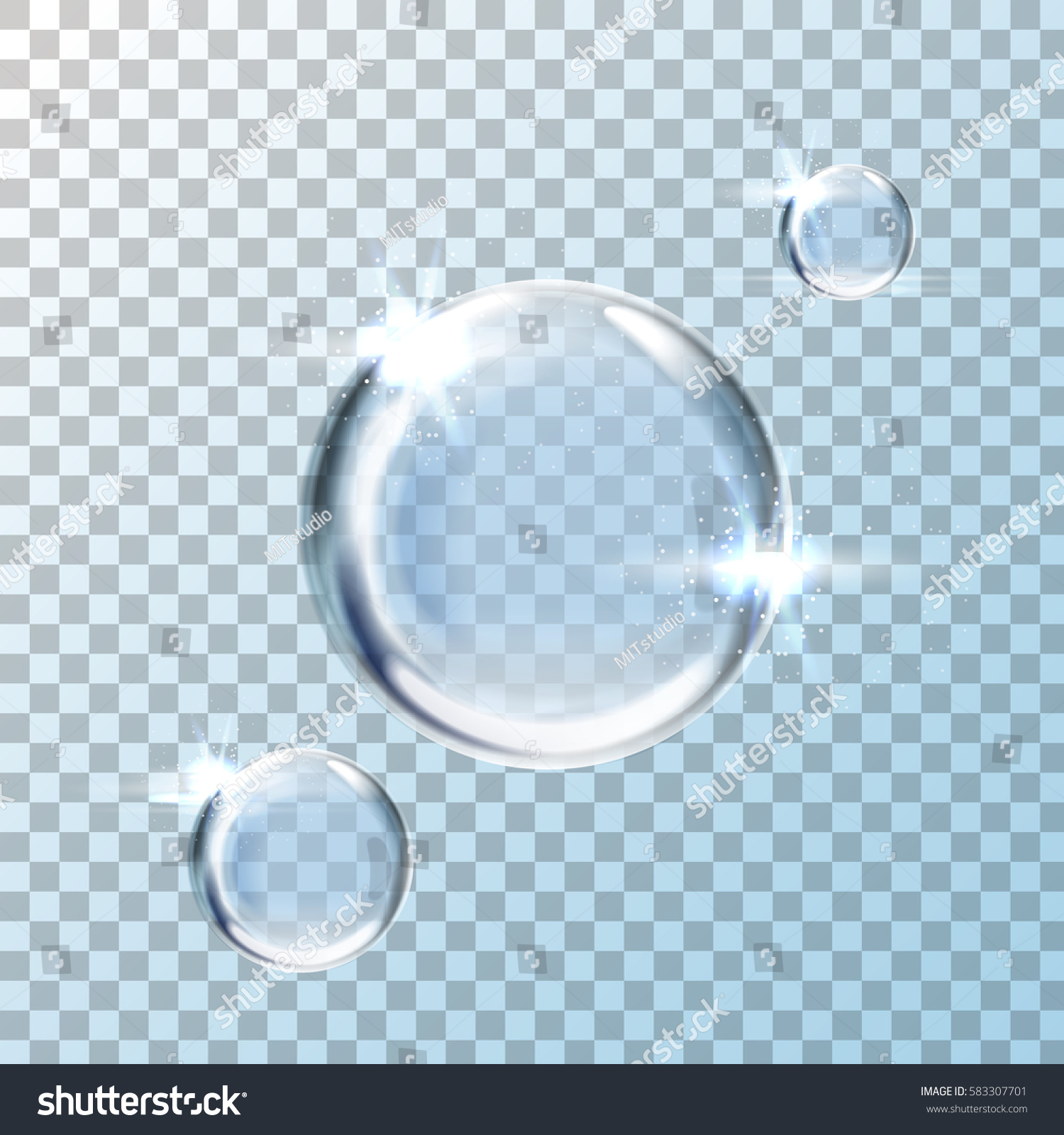 Big Medium Small Water Bubble Elements 库存矢量图（免版税） 583307701 - Shutterstock
