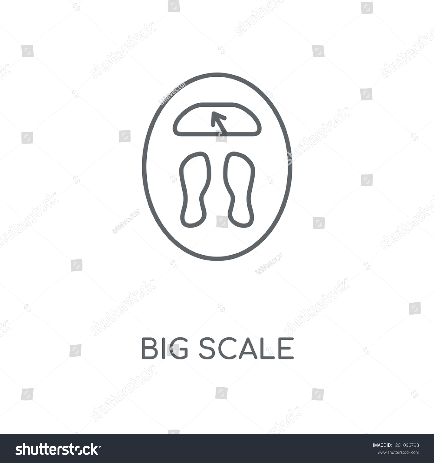 Big Scale Linear Icon Big Scale Stock Vector (Royalty Free) 1201096798 ...
