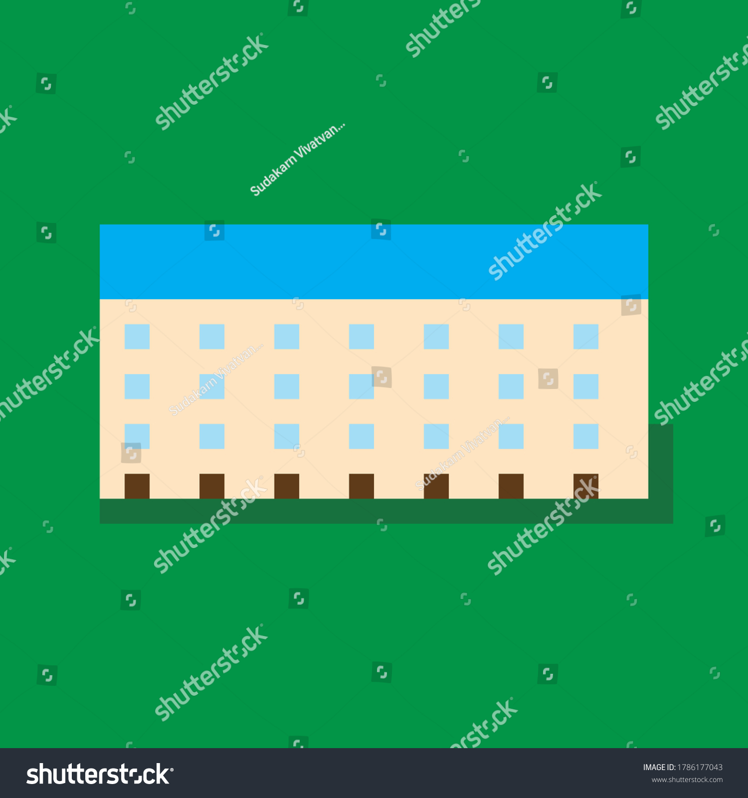 Big School Vector Pixel Art: เวกเตอร์สต็อก (ปลอดค่าลิขสิทธิ์ ...