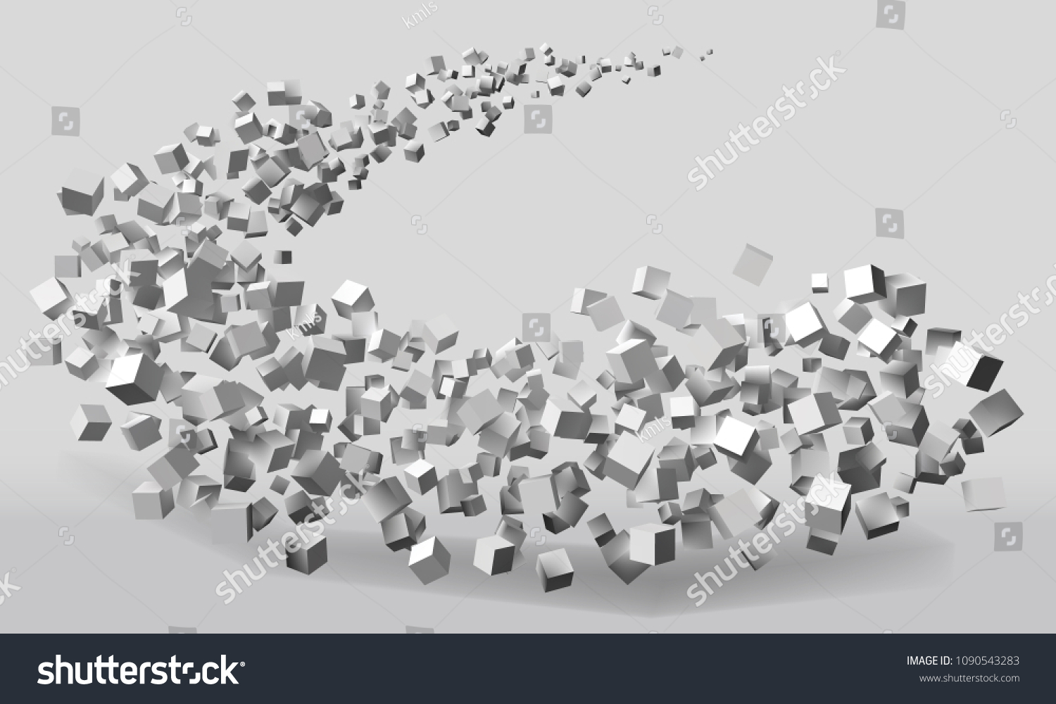 Big Stroke Motion Formed By Random Stock Vector (Royalty Free ...