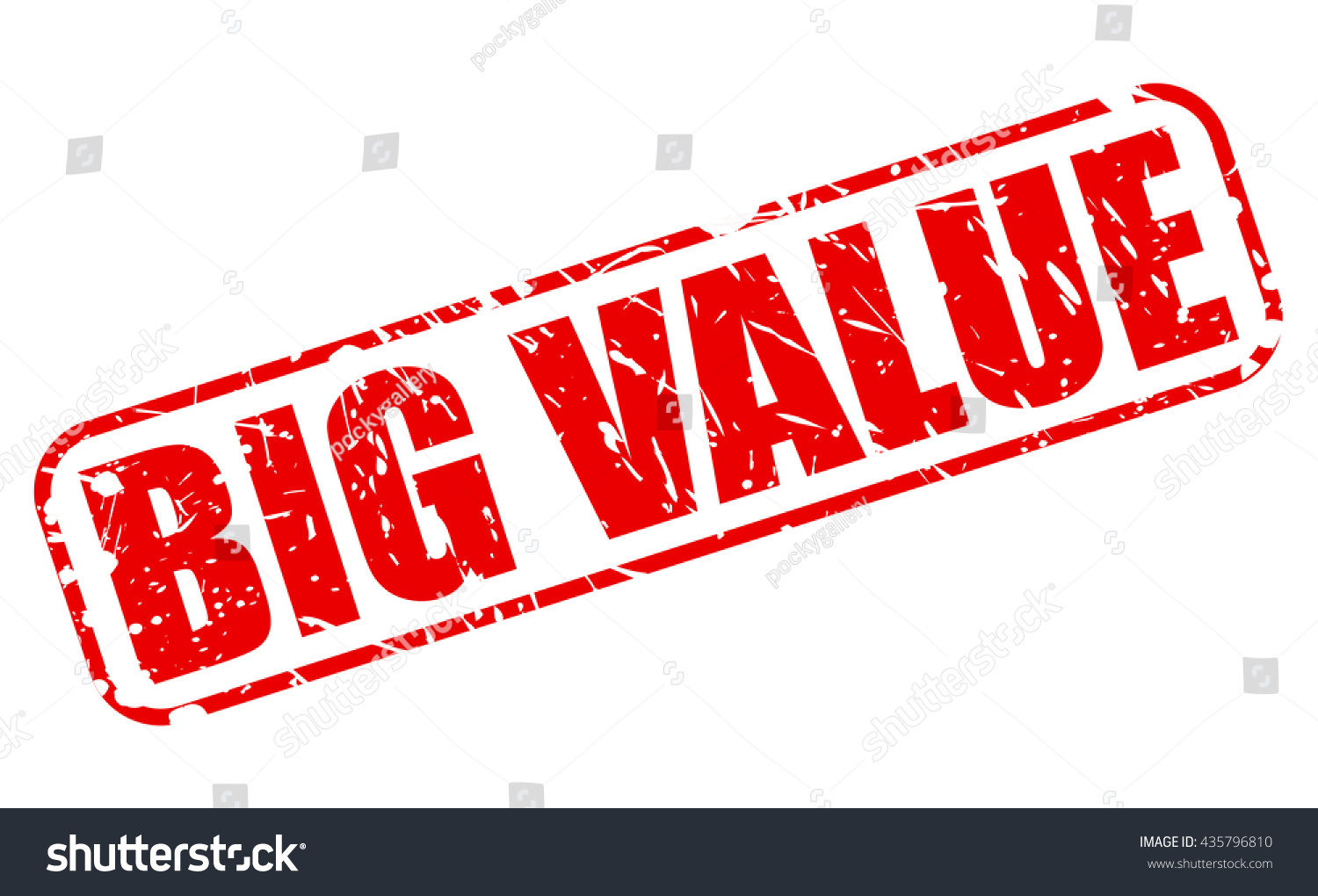 Big Value Red Stamp Text On Stock Vector (Royalty Free) 435796810 ...
