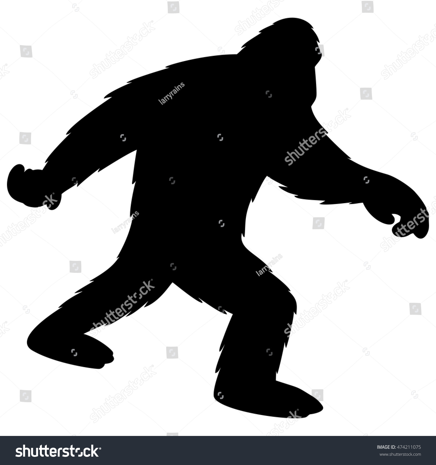 Bigfoot Stock Vector (Royalty Free) 474211075 | Shutterstock