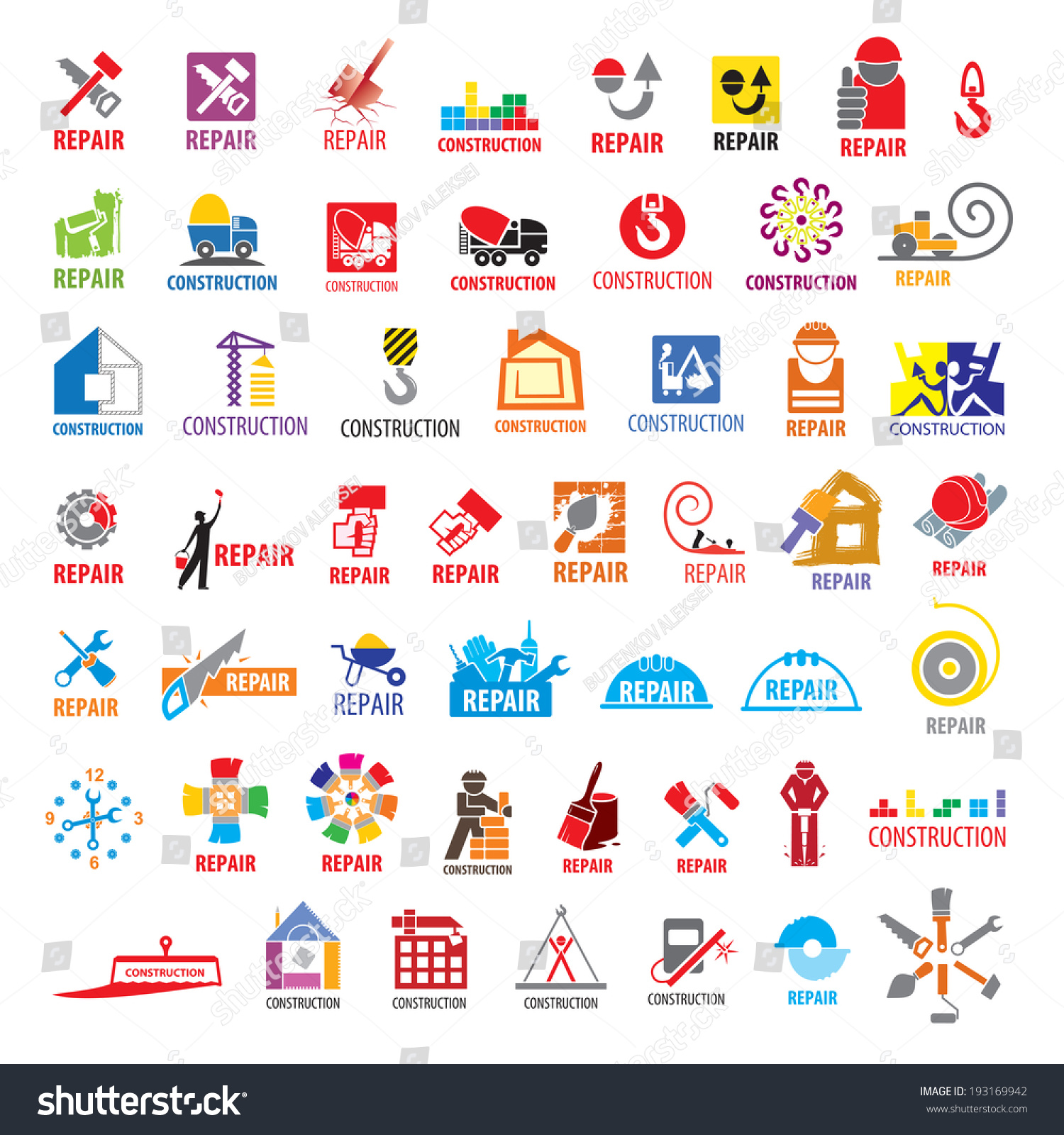 Biggest Collection Vector Icons Construction Repair Stock Vector ... Biggest Collection Vector Icons Construction Repair Stock Vector ...