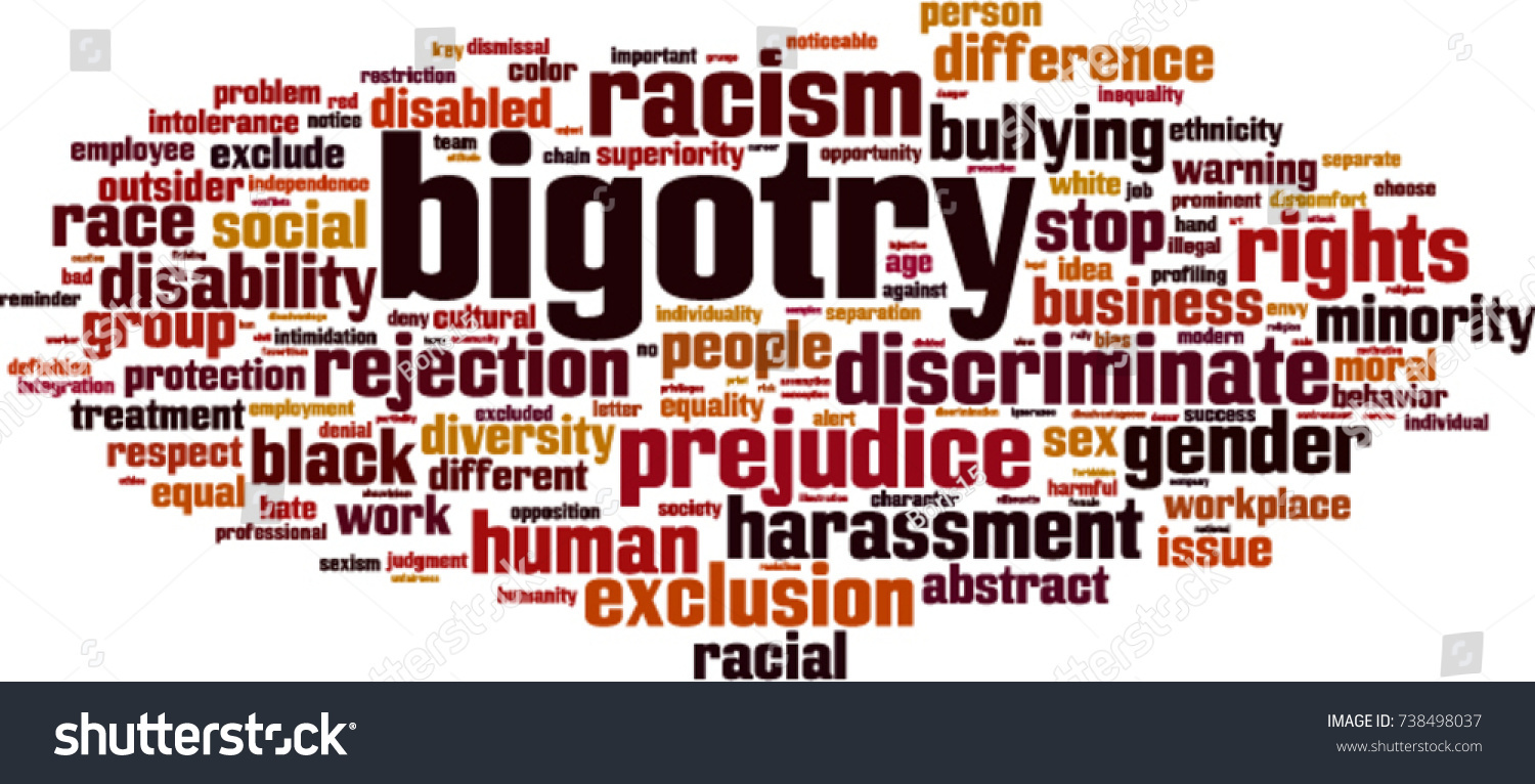 Bigotry Word Cloud Concept Vector Illustration Stock Vector (Royalty ...