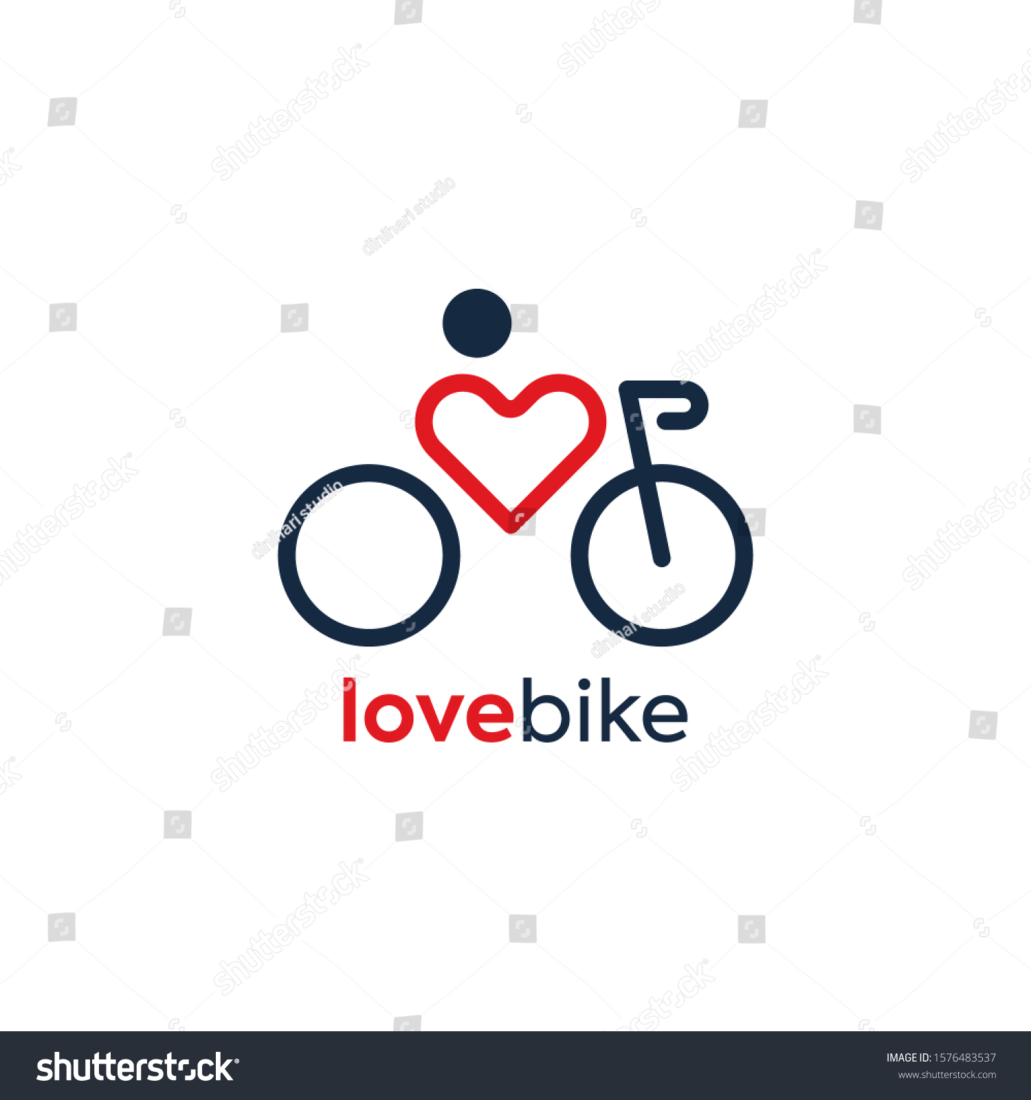 Bike Logo Design Concept Vector Stock Vector (Royalty Free) 1576483537 ...
