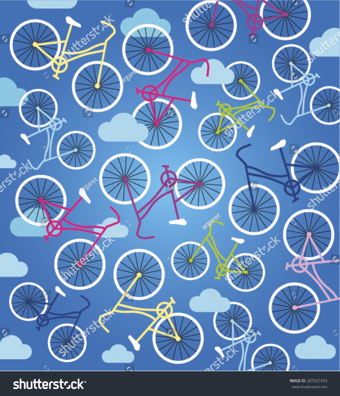 Bike Texture Illustration Stock Vector (Royalty Free) 207027433