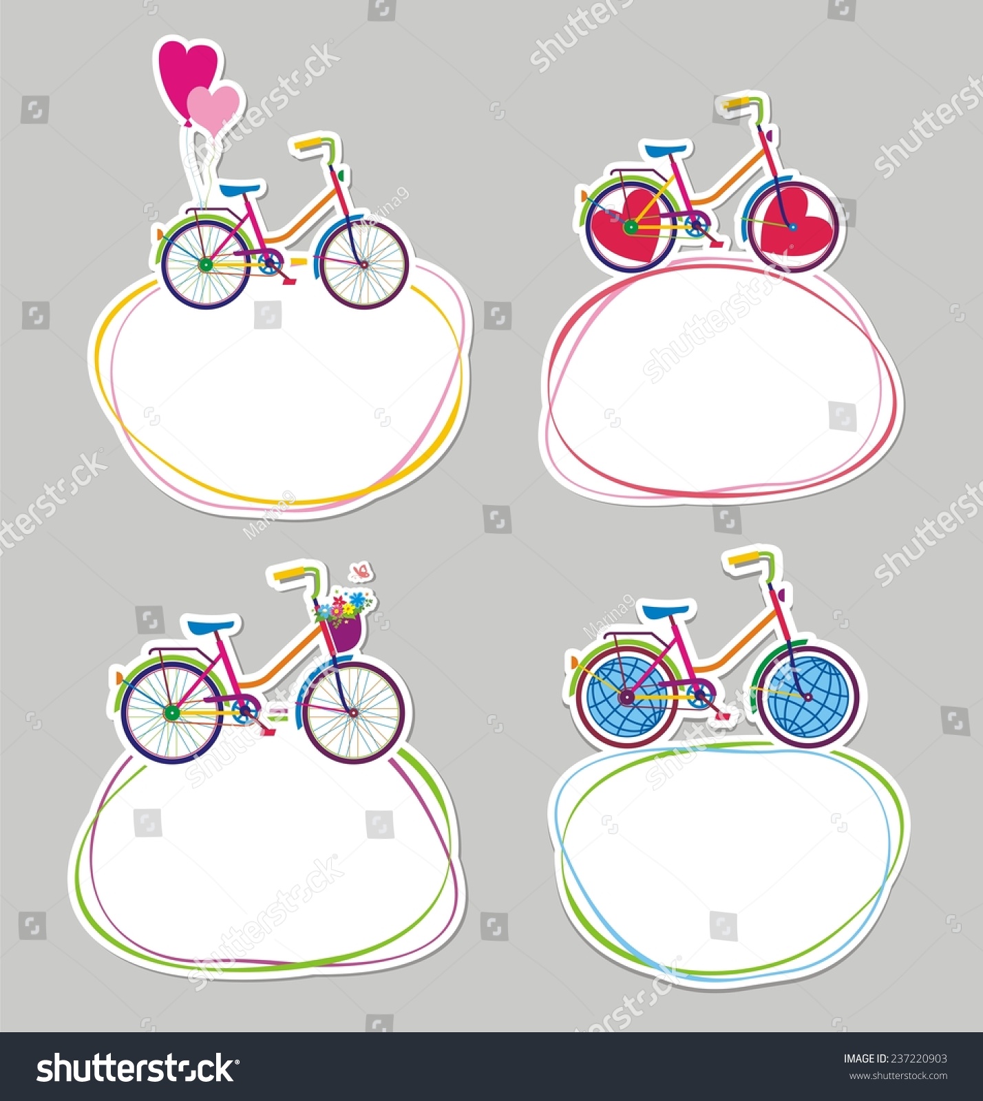 Bike Vector Illustration Stock Vector (Royalty Free) 237220903 ...