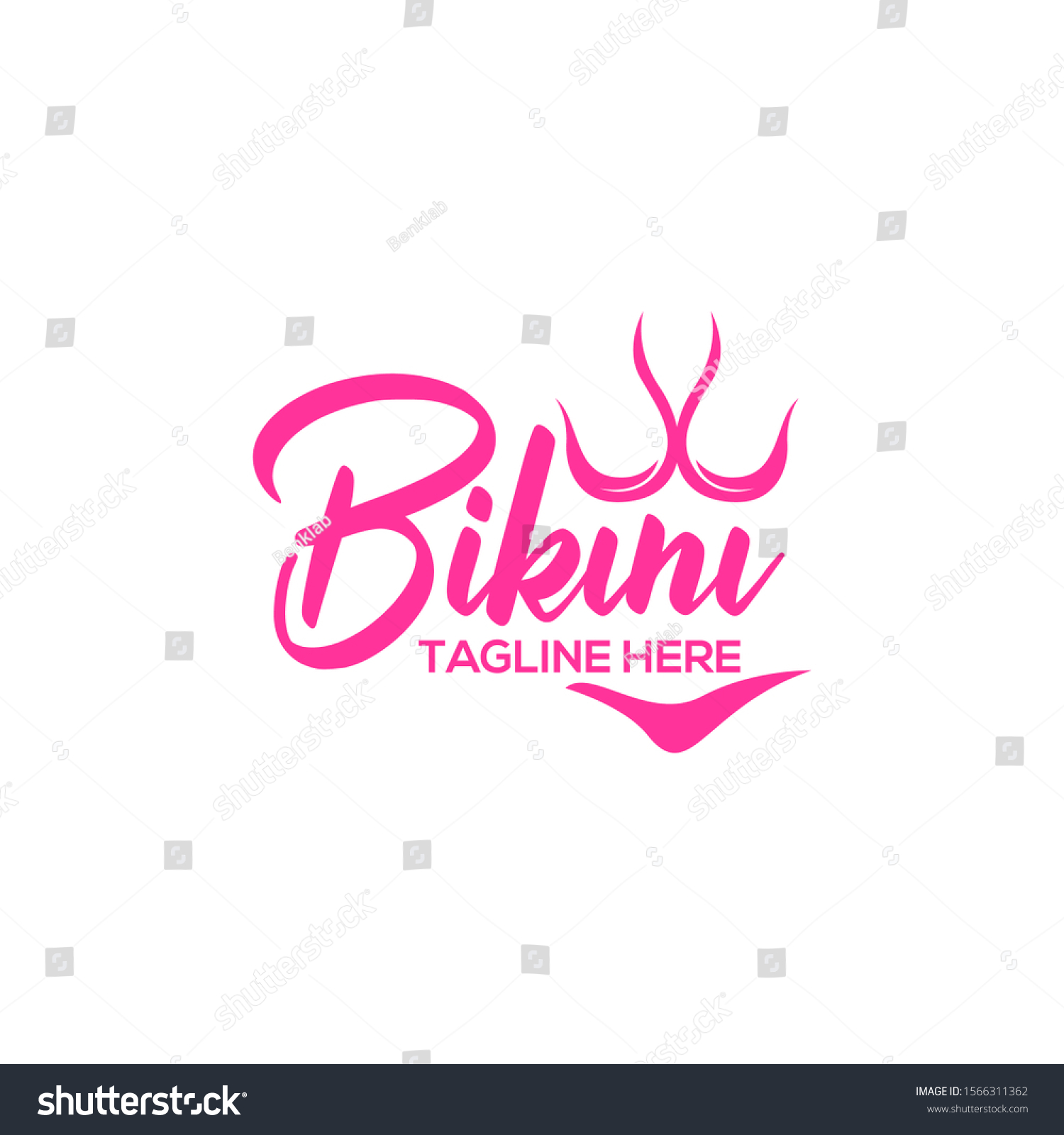 Bikini Logos Vector Image Swimsuit Logo Stock Vector (Royalty Free ...