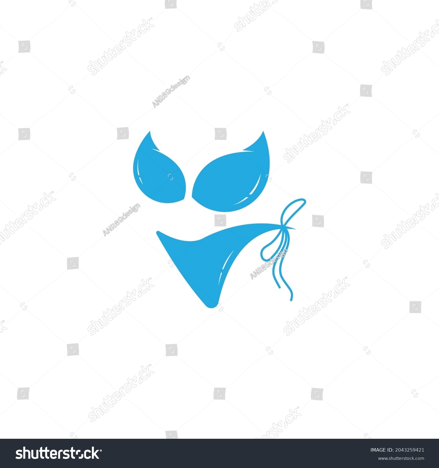Bikini Logos Vector Template Swimsuit Logo Stock Vector (Royalty Free ...