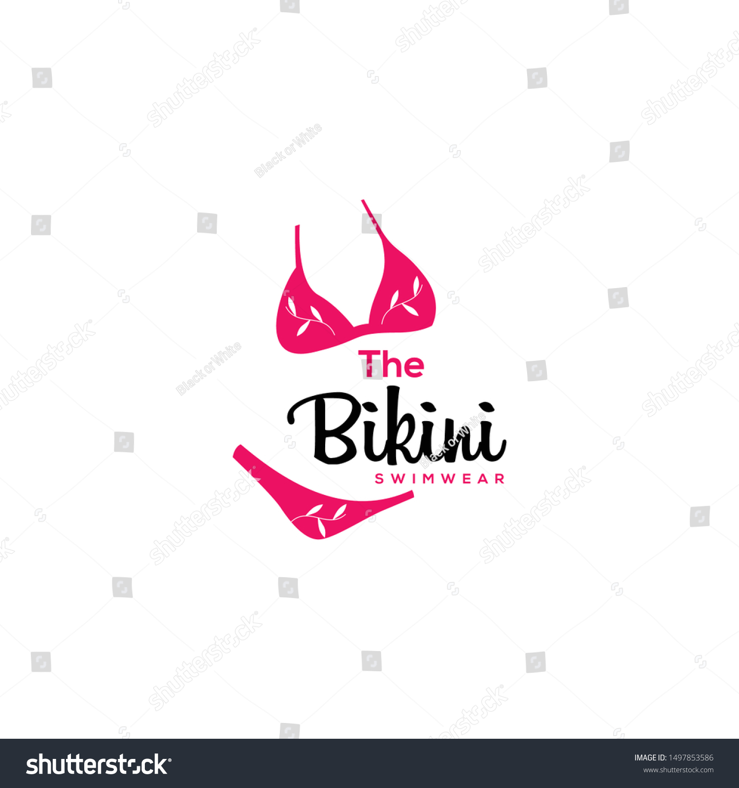 Bikini Wear Logo Design Vector Stock Vector (Royalty Free) 1497853586 ...