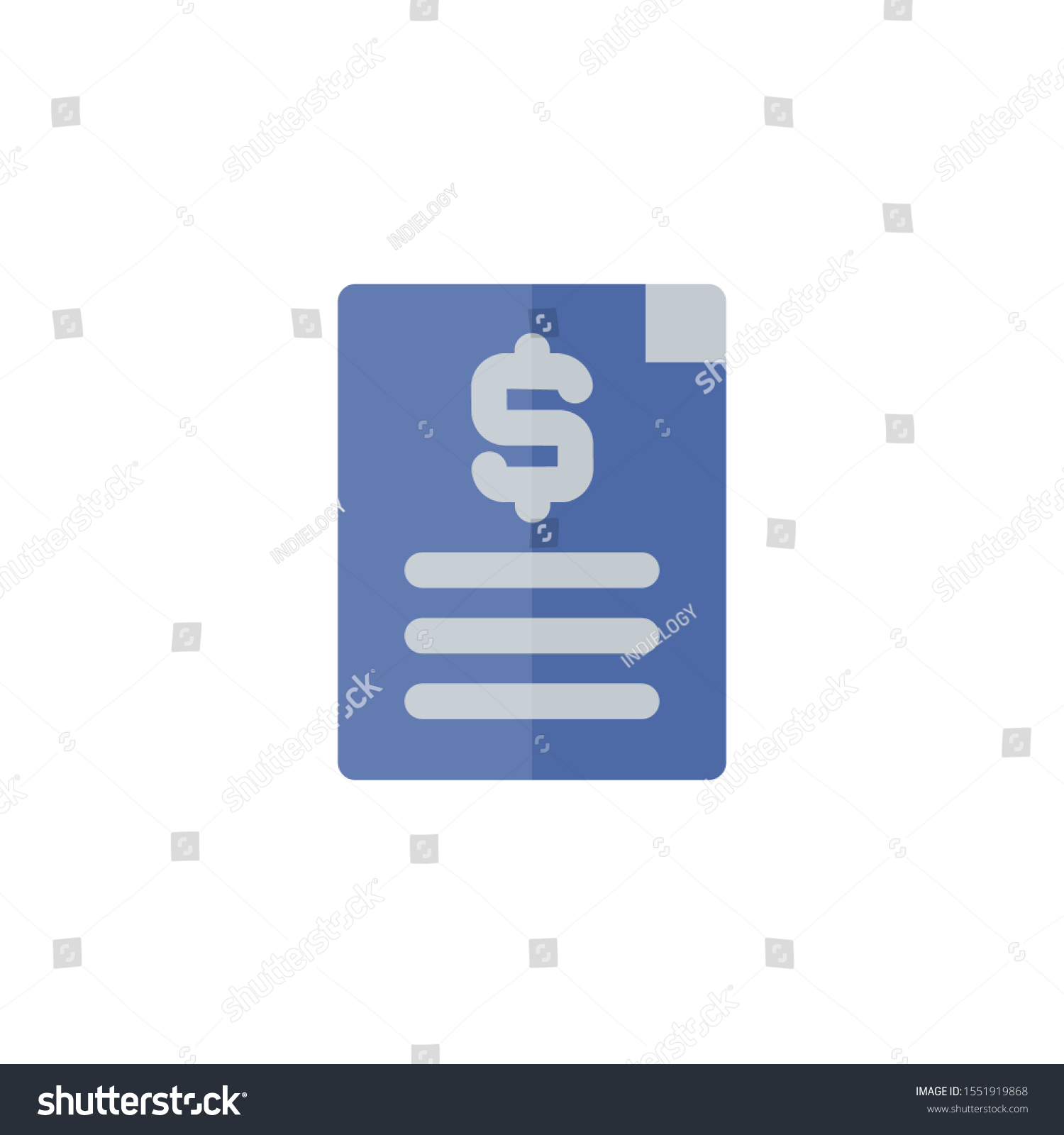 Bill Logo Flat Style Icon Vector Stock Vector (Royalty Free) 1551919868 ...
