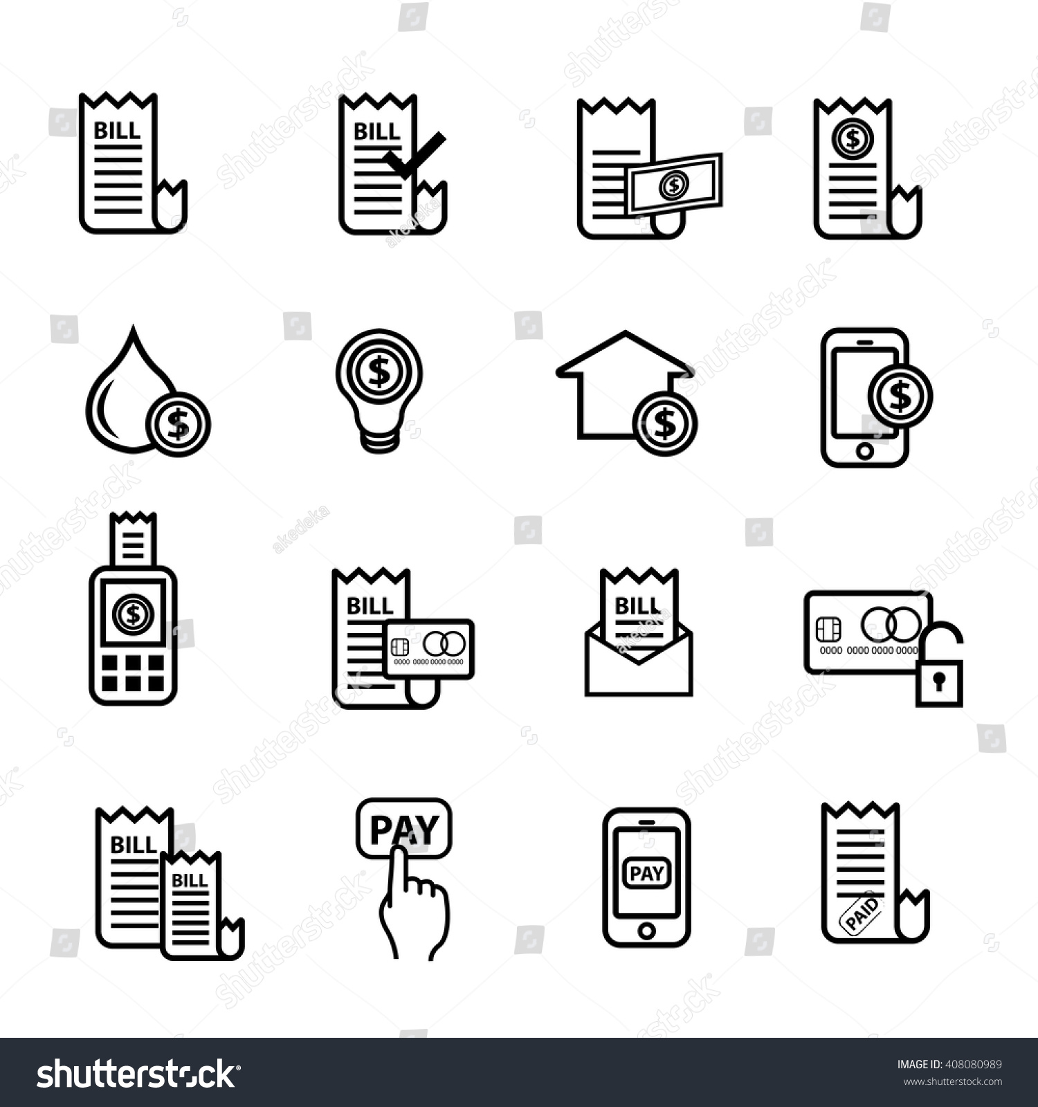 44,440 Credit card bill icon Images, Stock Photos & Vectors | Shutterstock