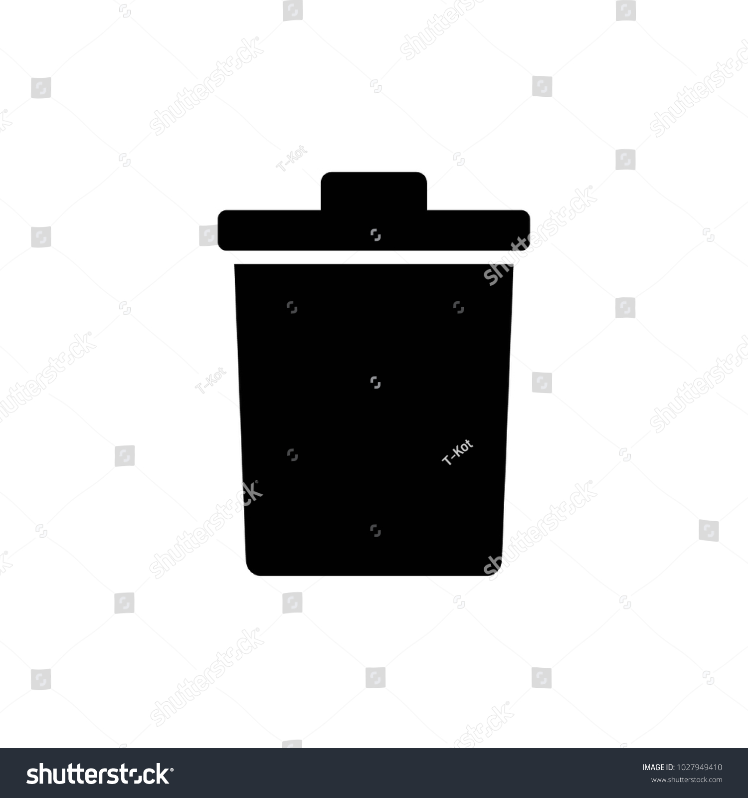 Bin Icon Vector Stock Vector (Royalty Free) 1027949410 | Shutterstock