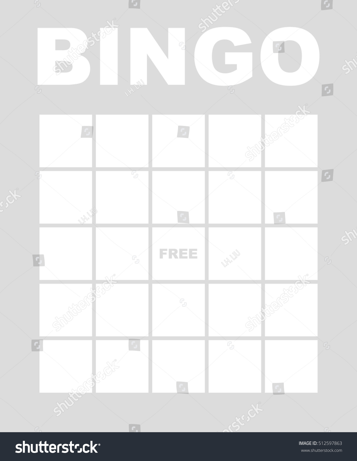 Bingo Card Stock Vector (Royalty Free) 512597863