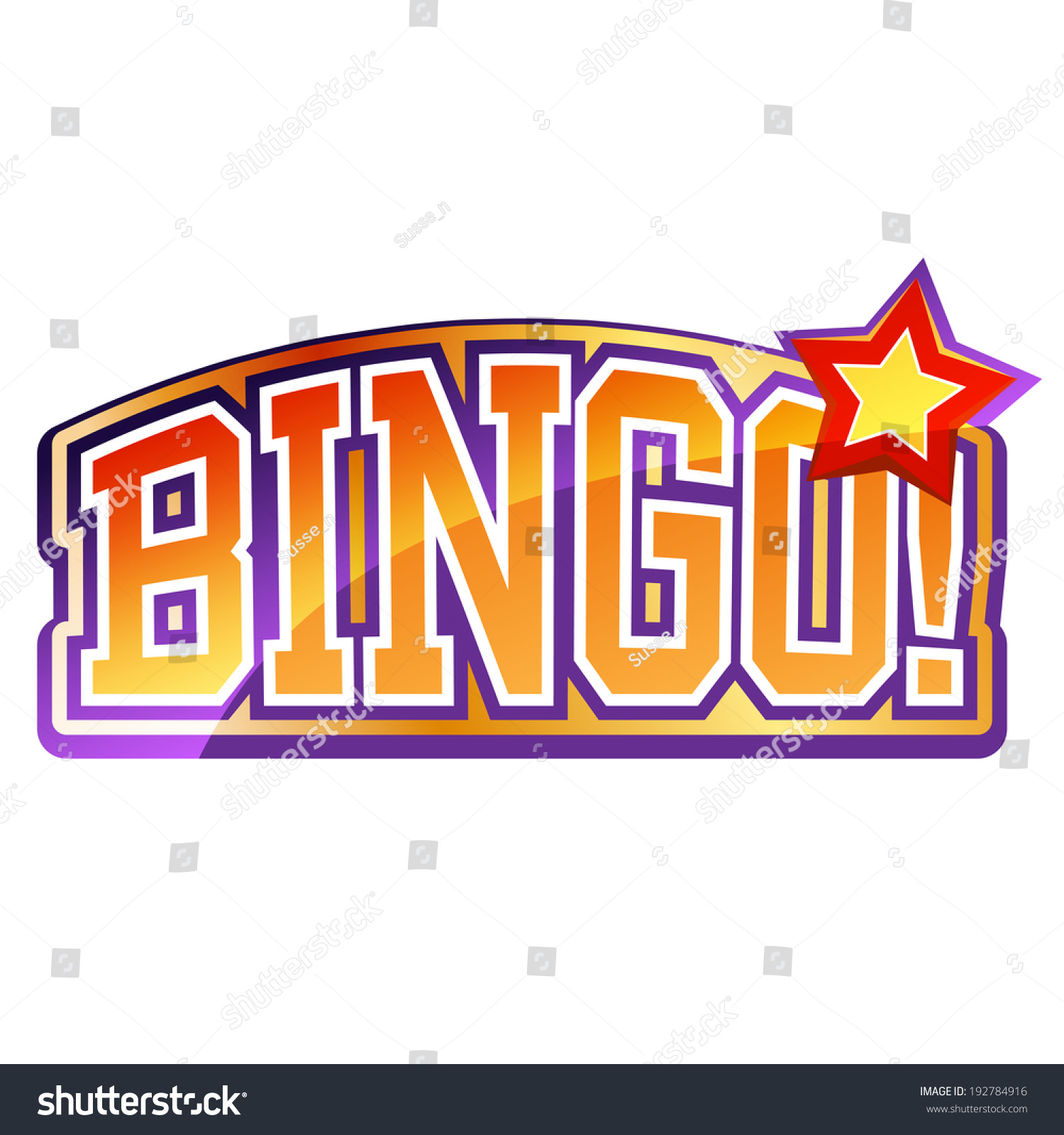 Bingo Sign Stock Vector 192784916 - Shutterstock