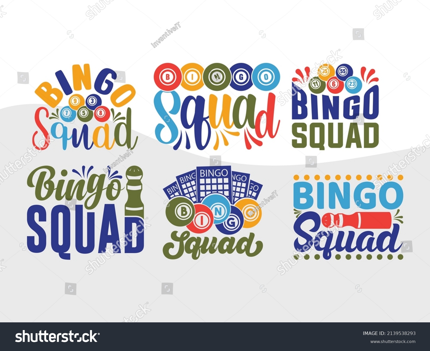 Bingo Squad Printable Vector Illustration Stock Vector (Royalty Free ...