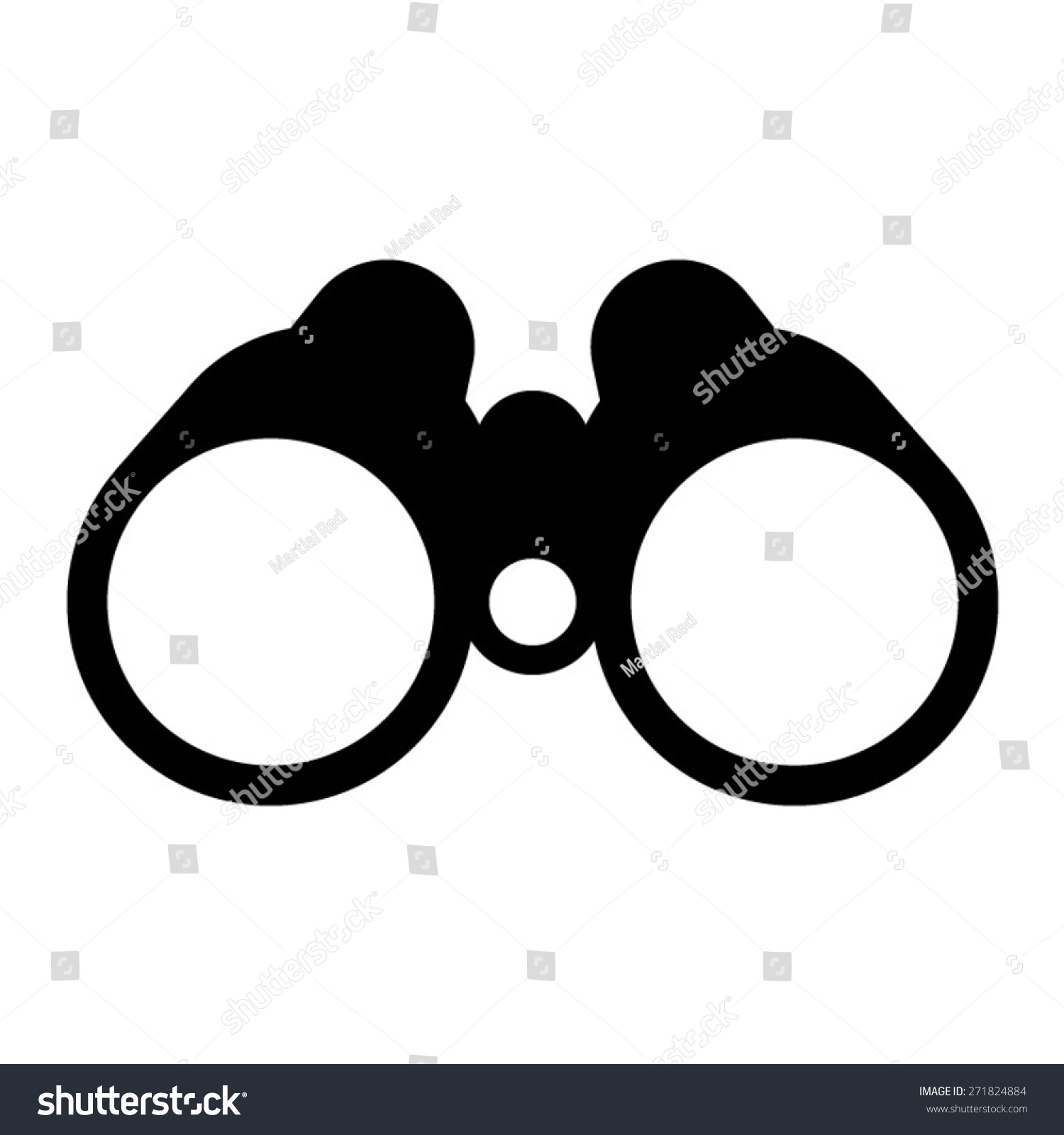Binocular Field Glasses Flat Icon Stock Vector (Royalty Free) 271824884 ...