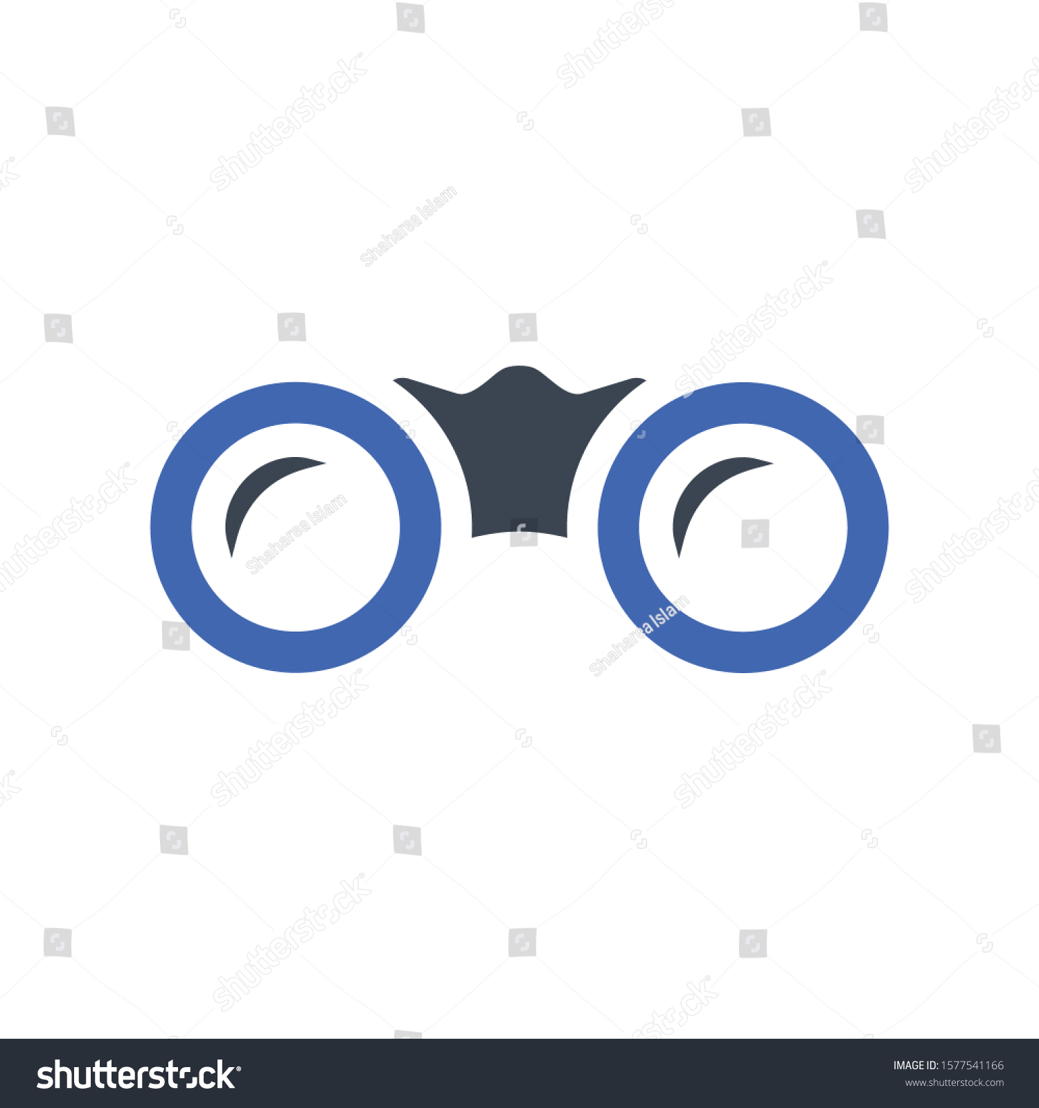 Binoculars Vision Icon Vector Graphics Stock Vector (Royalty Free ...