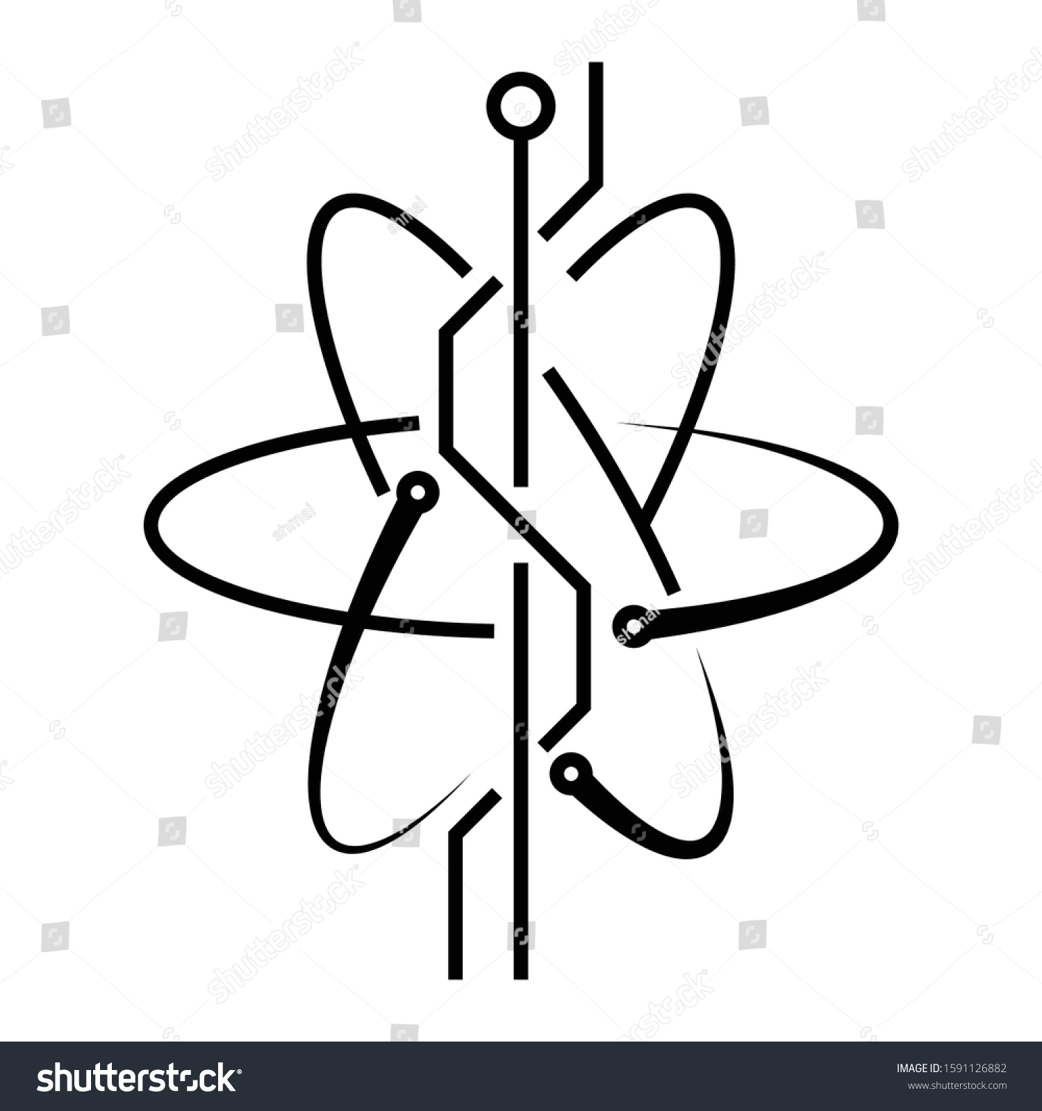 Bio Engineering Logo Design Concept Biomedical Stock Vector (Royalty ...