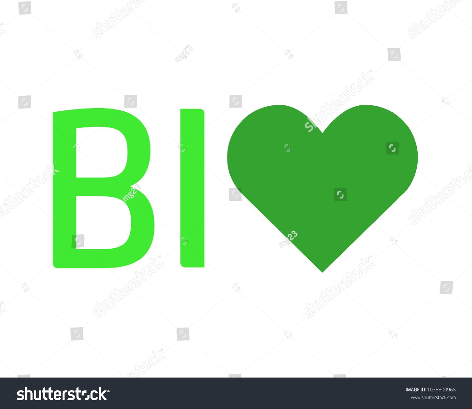 Bio Heart Logo Vector Green Stock Vector (Royalty Free) 1038800968 ...