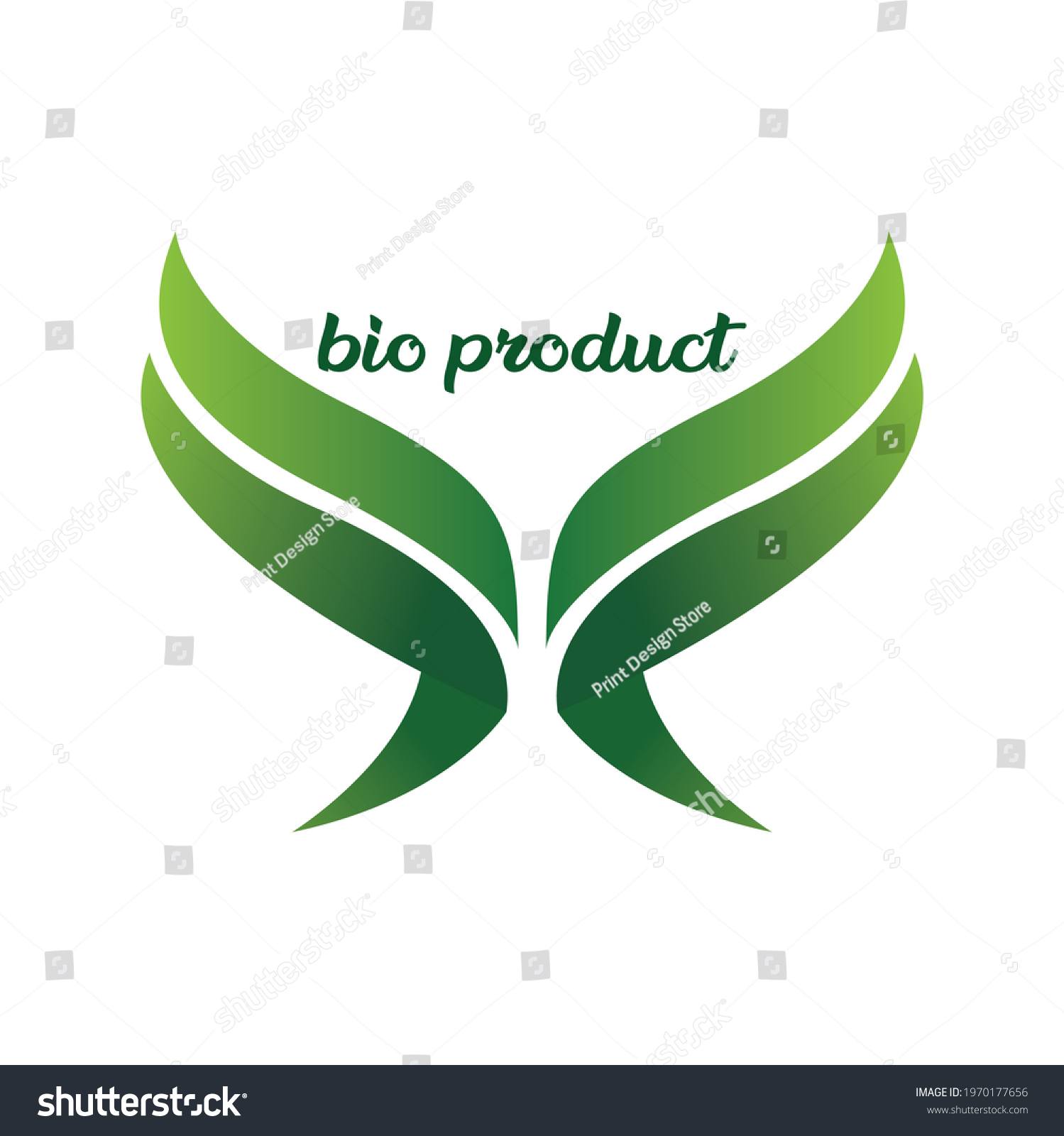 Bio Product Garden Supplyer Logo Vector Stock Vector (Royalty Free ...