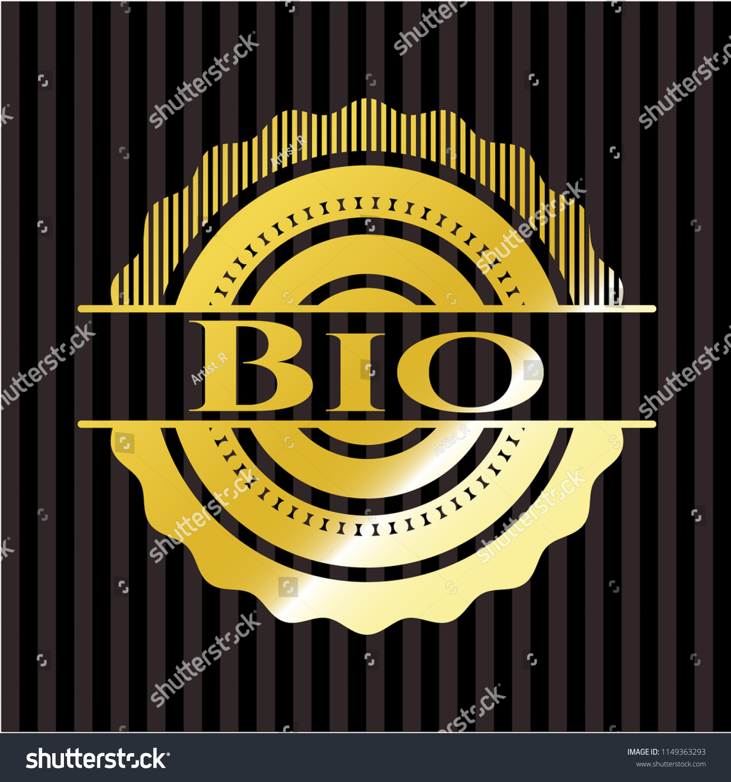 Bio Shiny Badge Stock Vector (Royalty Free) 1149363293 | Shutterstock