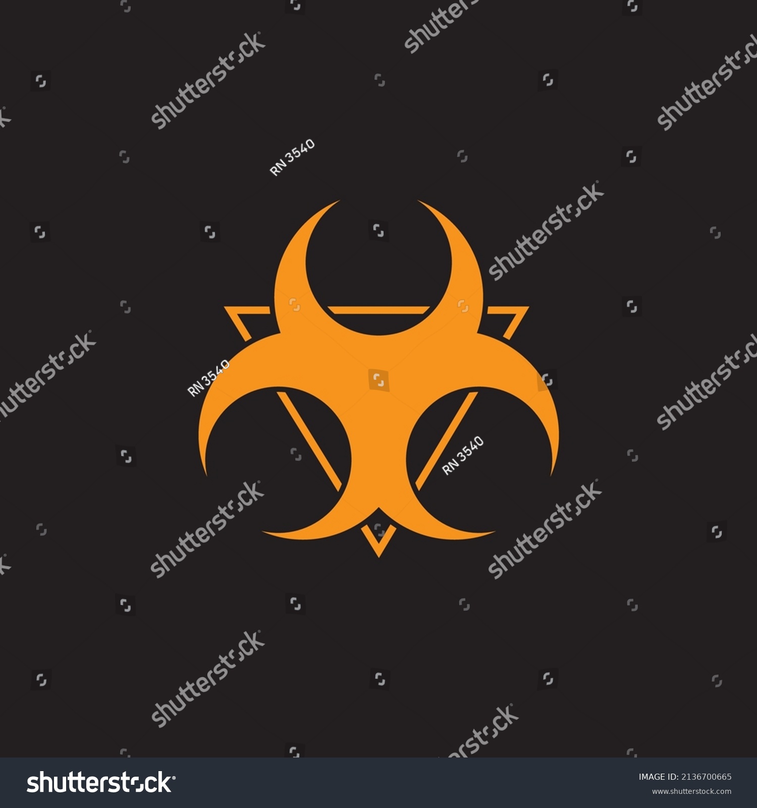 Biohazard Logo Vector Illustration Design Template Stock Vector ...
