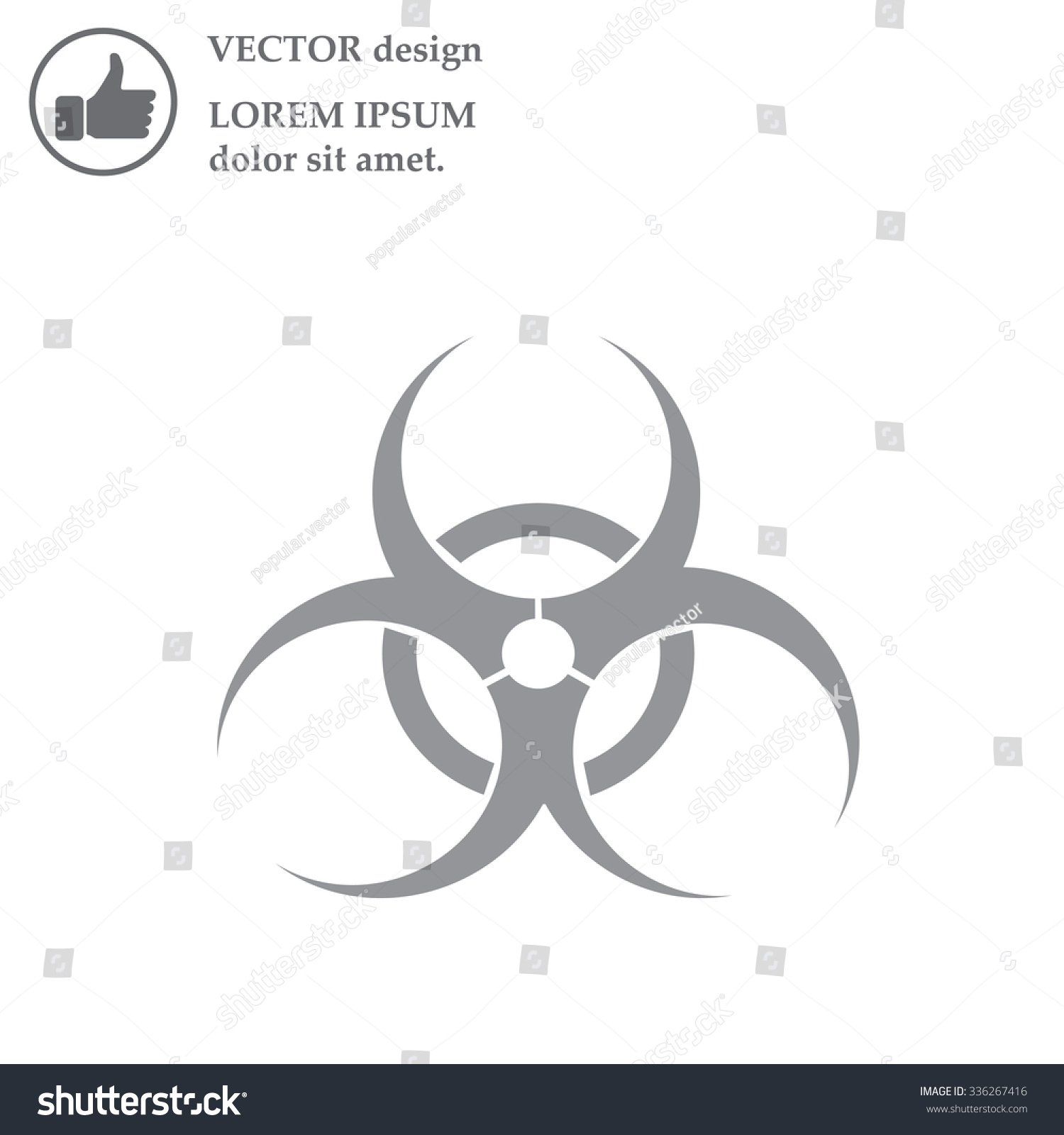 Biohazard Symbol Vector Sign Isolated: เวกเตอร์สต็อก (ปลอดค่าลิขสิทธิ์ ...