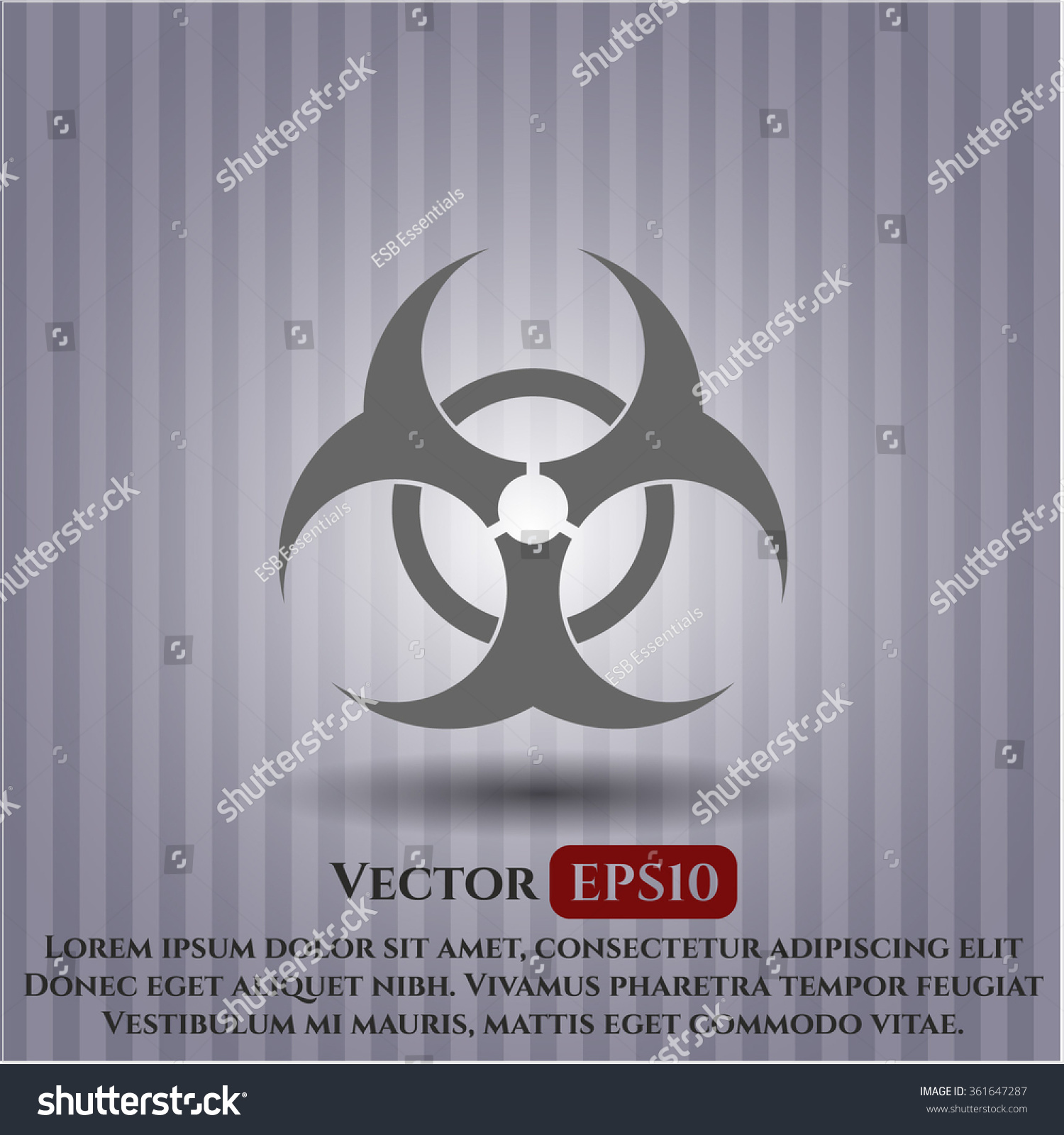 Biohazard Vector Symbol Stock Vector (Royalty Free) 361647287 ...