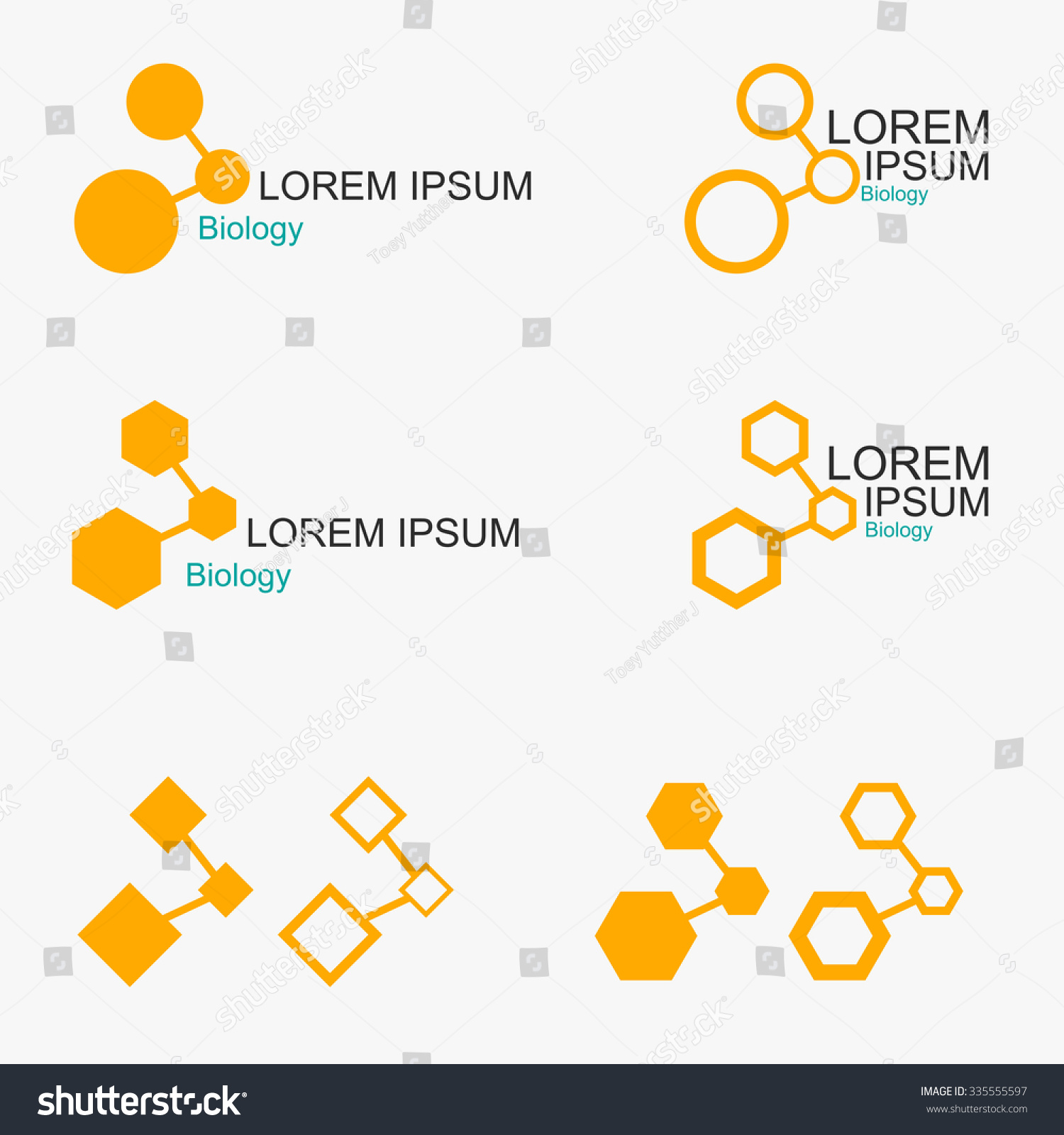 Biology Logo Stock Vector (Royalty Free) 335555597