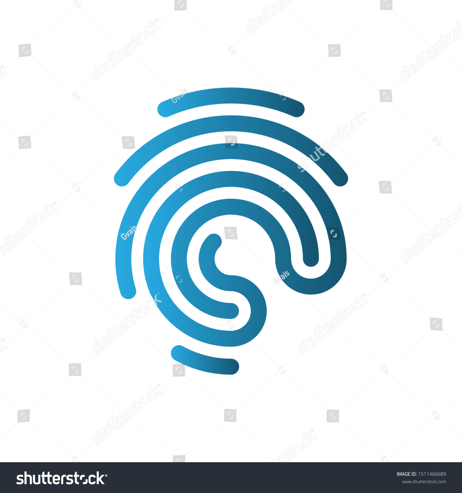 Biometric Access Control Logo Vector Illustration Stock Vector Royalty Free 1511466689