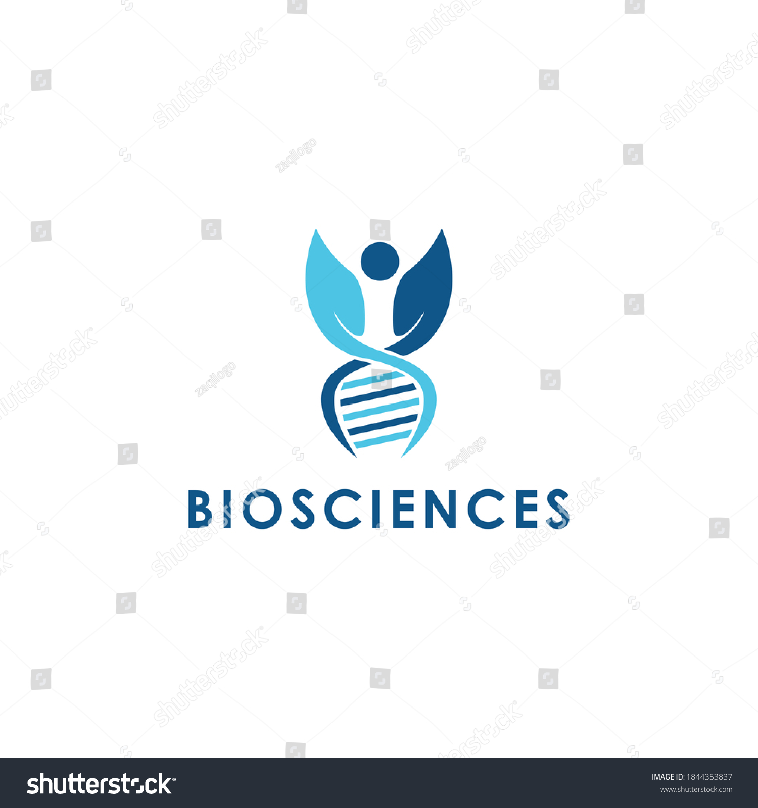 Biosciences Logo Vector Symbol Design Stock Vector (Royalty Free ...