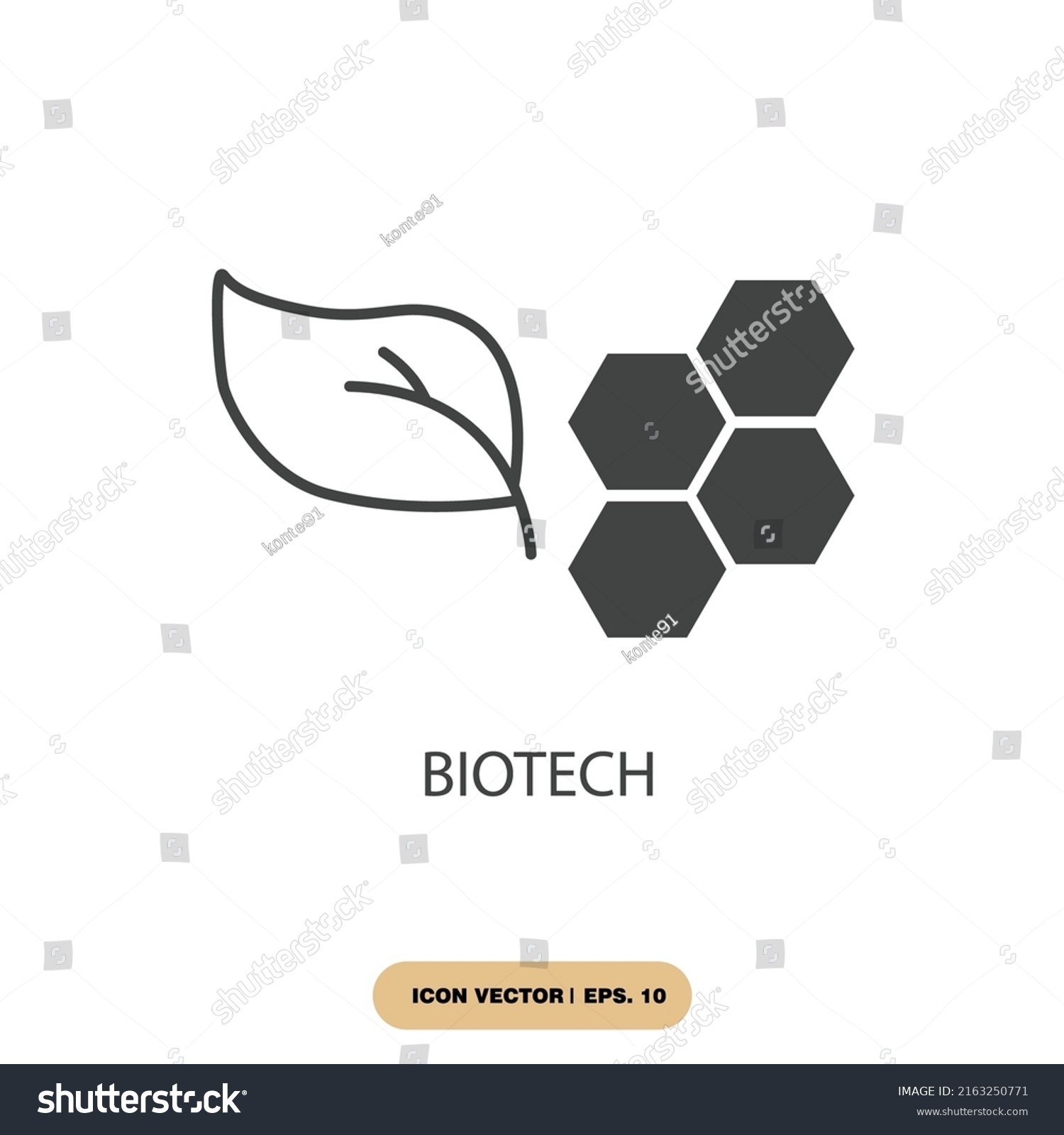 Biotech Icons Symbol Vector Elements Infographic Stock Vector (Royalty ...