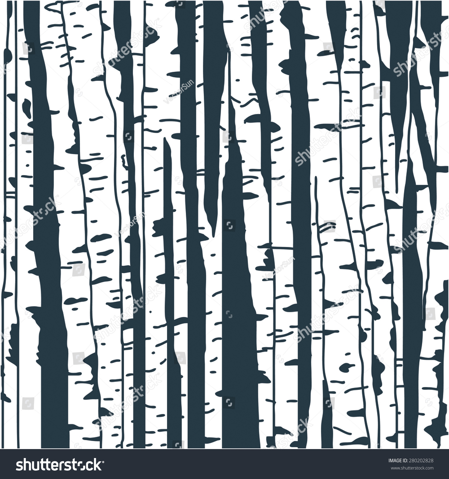 Birch Trees Background You Design Stock Vector (Royalty Free) 280202828