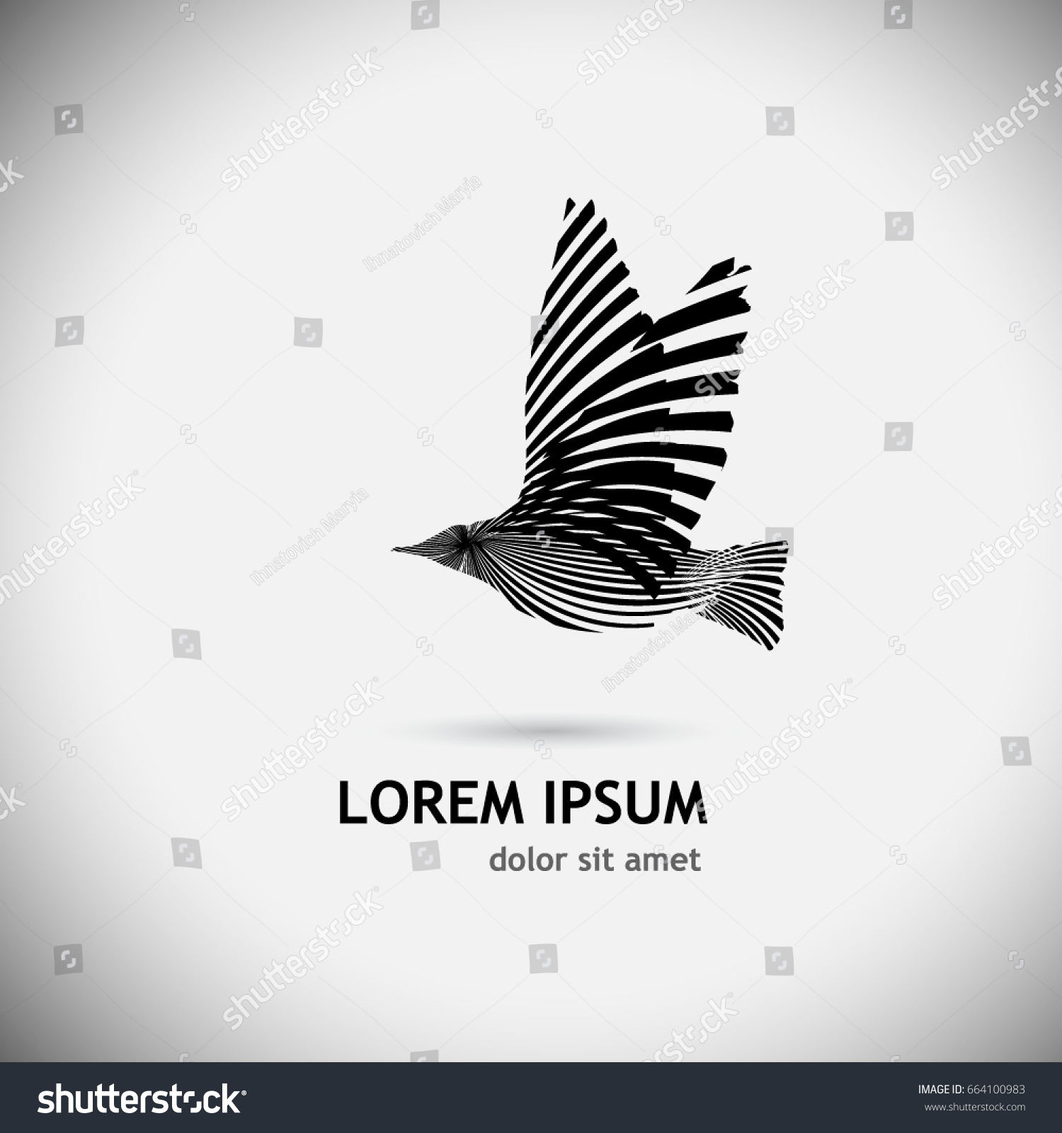 Bird Logo Vector Stock Vector (Royalty Free) 664100983 | Shutterstock