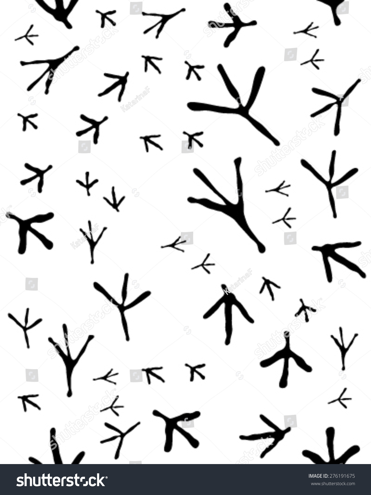 Birds Trace Seamless Vector Wallpaper Stock Vector (Royalty Free) 276191675