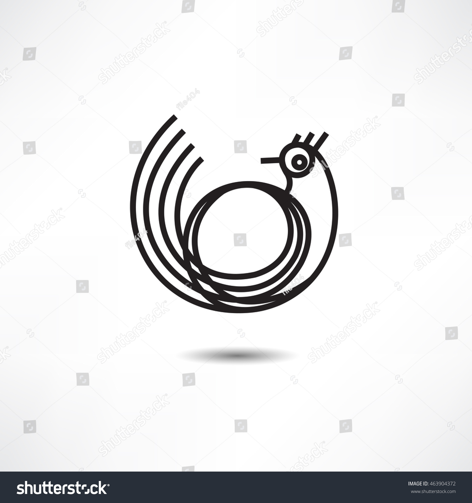 Bird Symbol Logo Design Element Stock Vector (Royalty Free) 463904372
